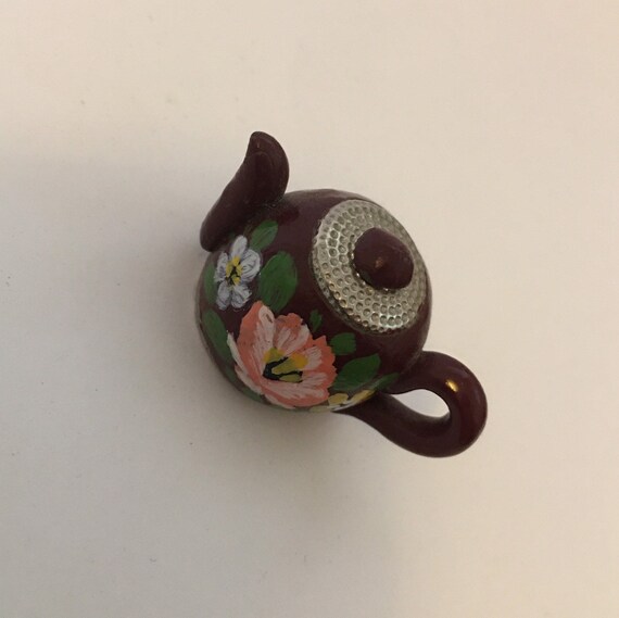 Vintage Thimble Rare Thimble Tea Pot Painted Thimble Very - Etsy