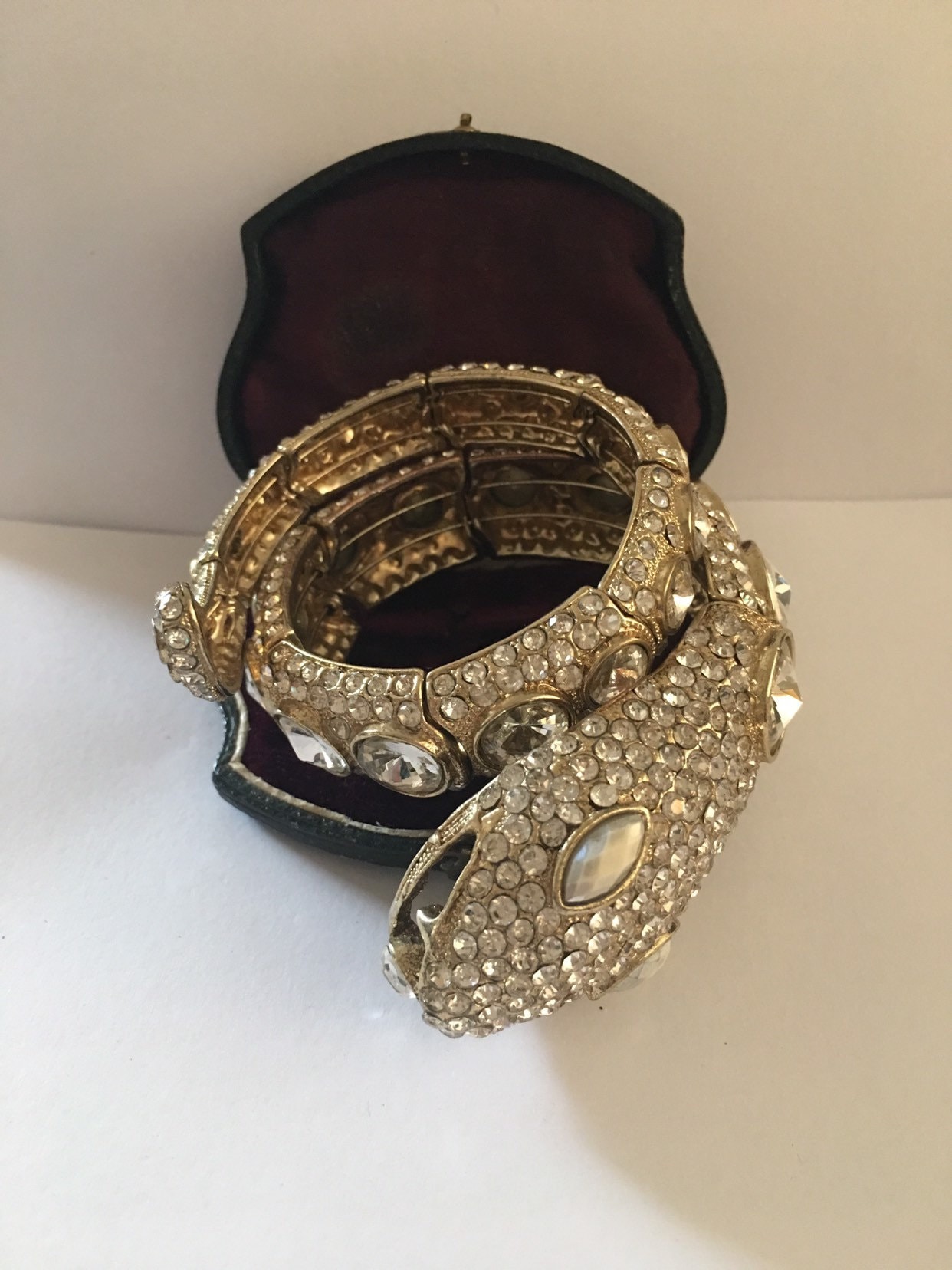 Vintage Snake Bracelet, Snake Bracelet, Vintage Snake Bangle, Reptile ...