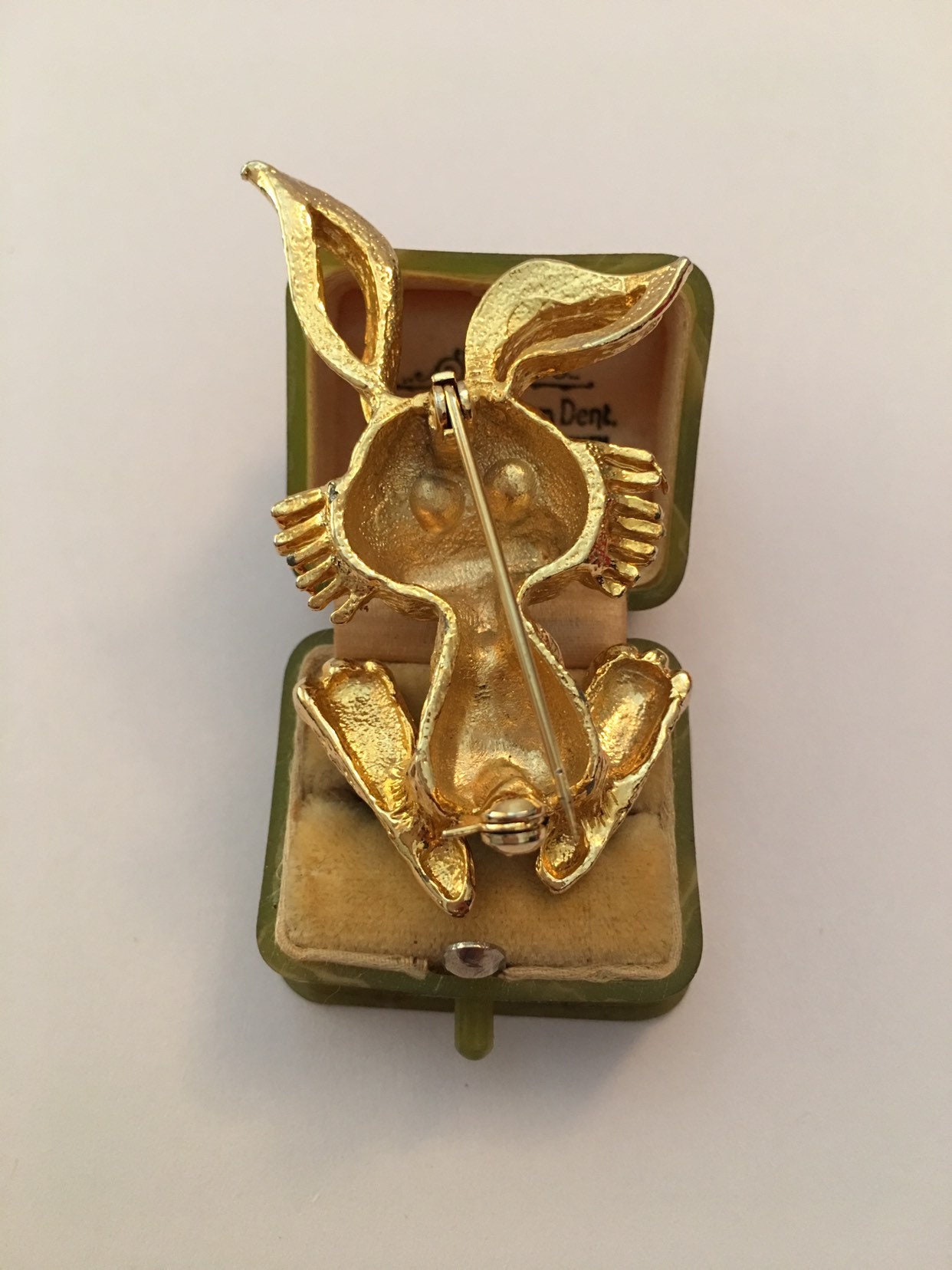 Vintage Rabbit brooch, Gold Rabbit Brooch, Easter Pin,Rabbit pin ...