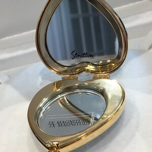 Vintage Compact, Heart Compact, Gold Compact, Rare Compact, Vintage ...