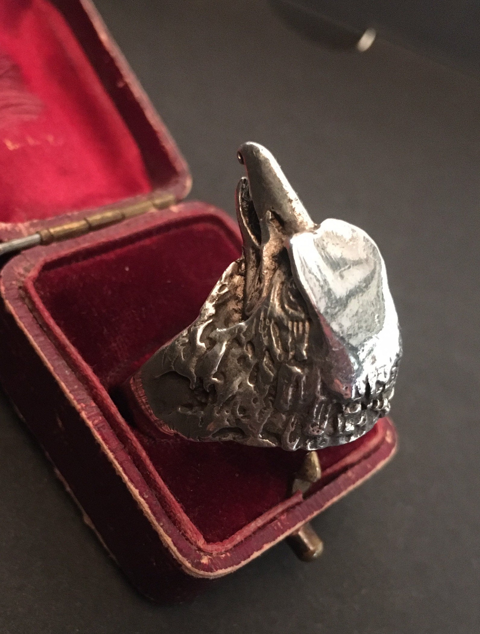 Vintage Bird Ring, Silver Bird Ring, Bird Ring, Sterling silver ring ...