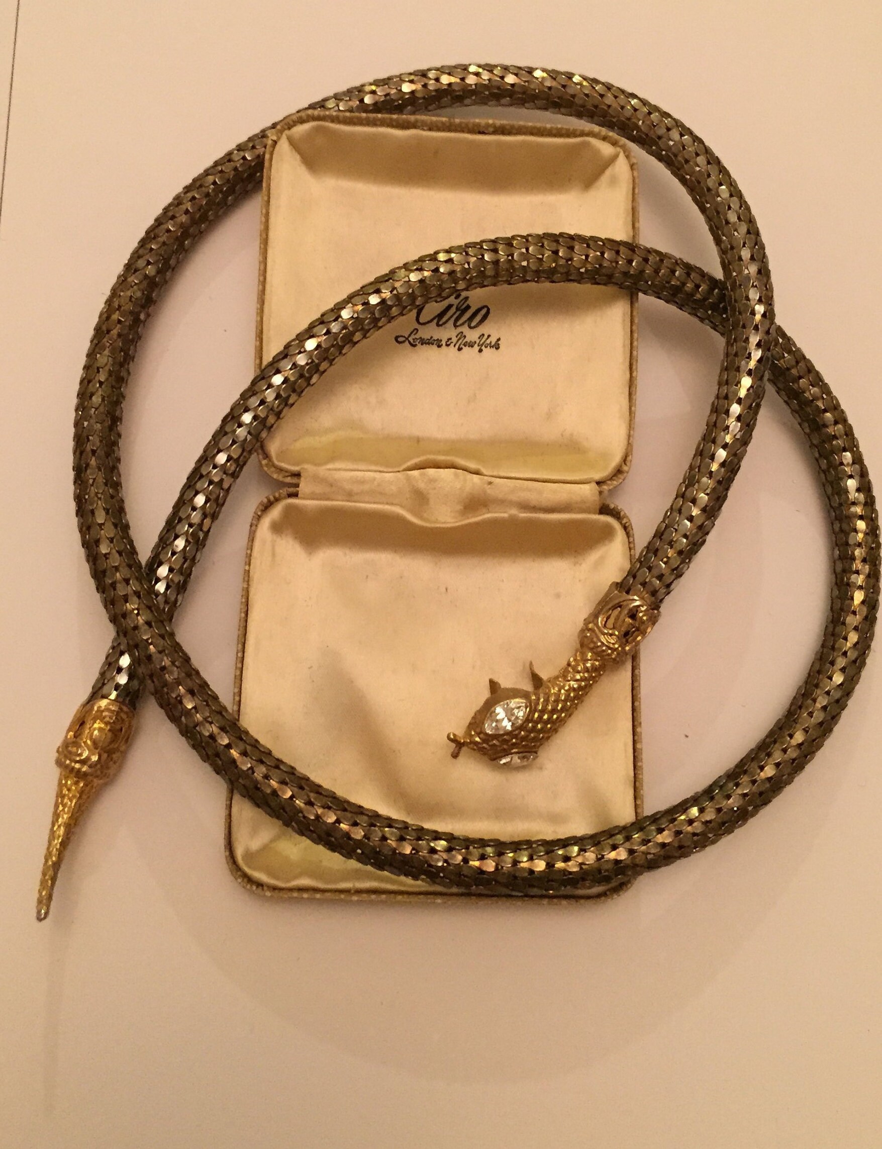 Snake Necklace, Vintage Gold Snake Necklace, Snake Jewellery, snake ...