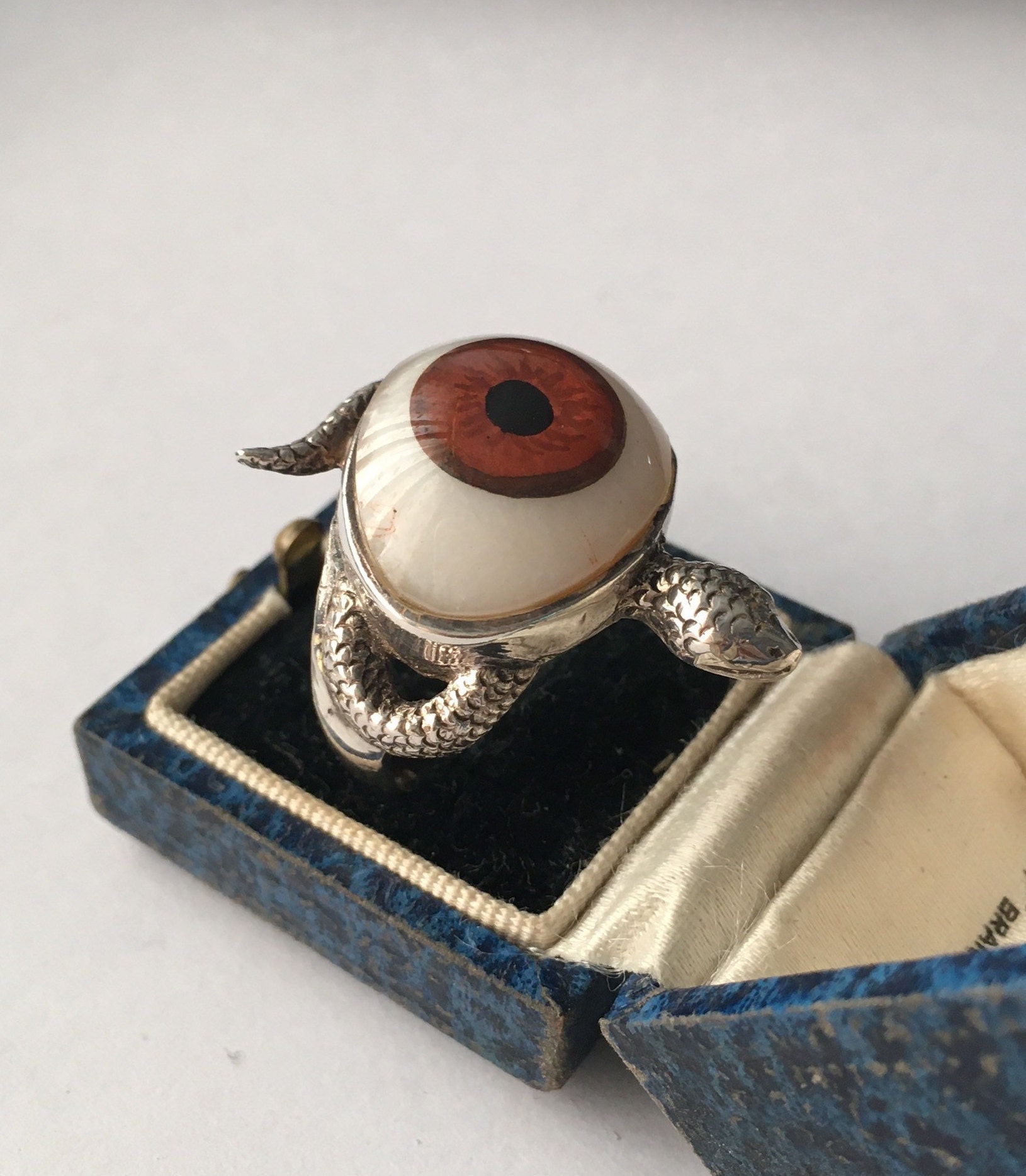 Vintage Eye Ring, Eye Ring, Vintage Snake Ring, Silver Snake Ring ...