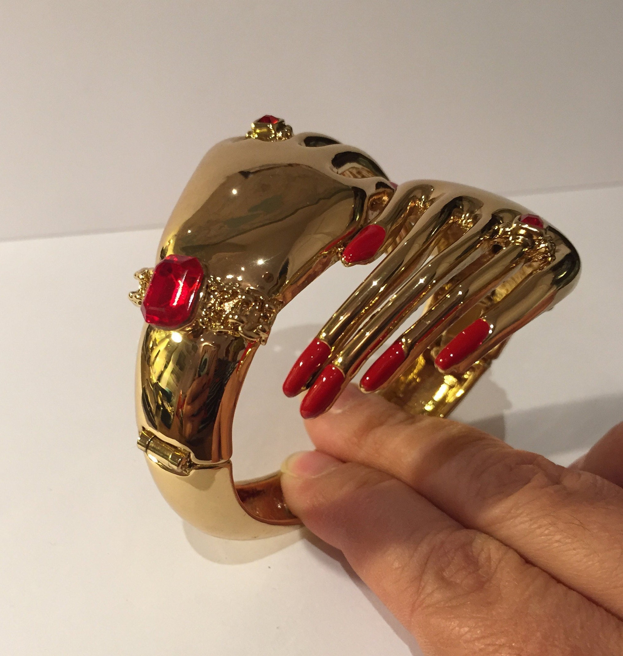 Vintage Hand Bracelet, Costume Hand Bracelet, Hand Jewellery, Butler ...