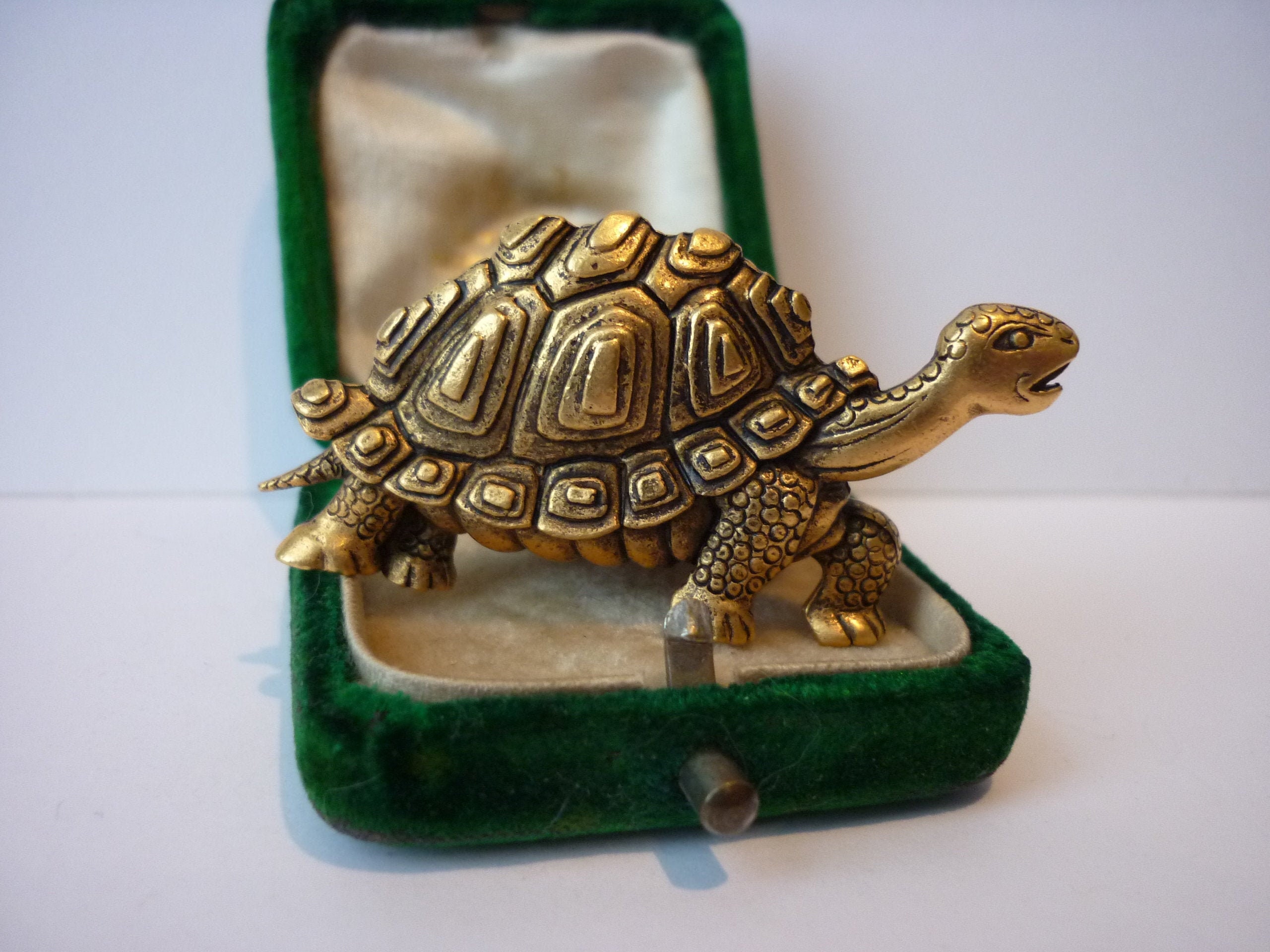 Vintage Tortoise Brooch, Tortoise Brooch, Tortoise Jewellery, rare piece.
