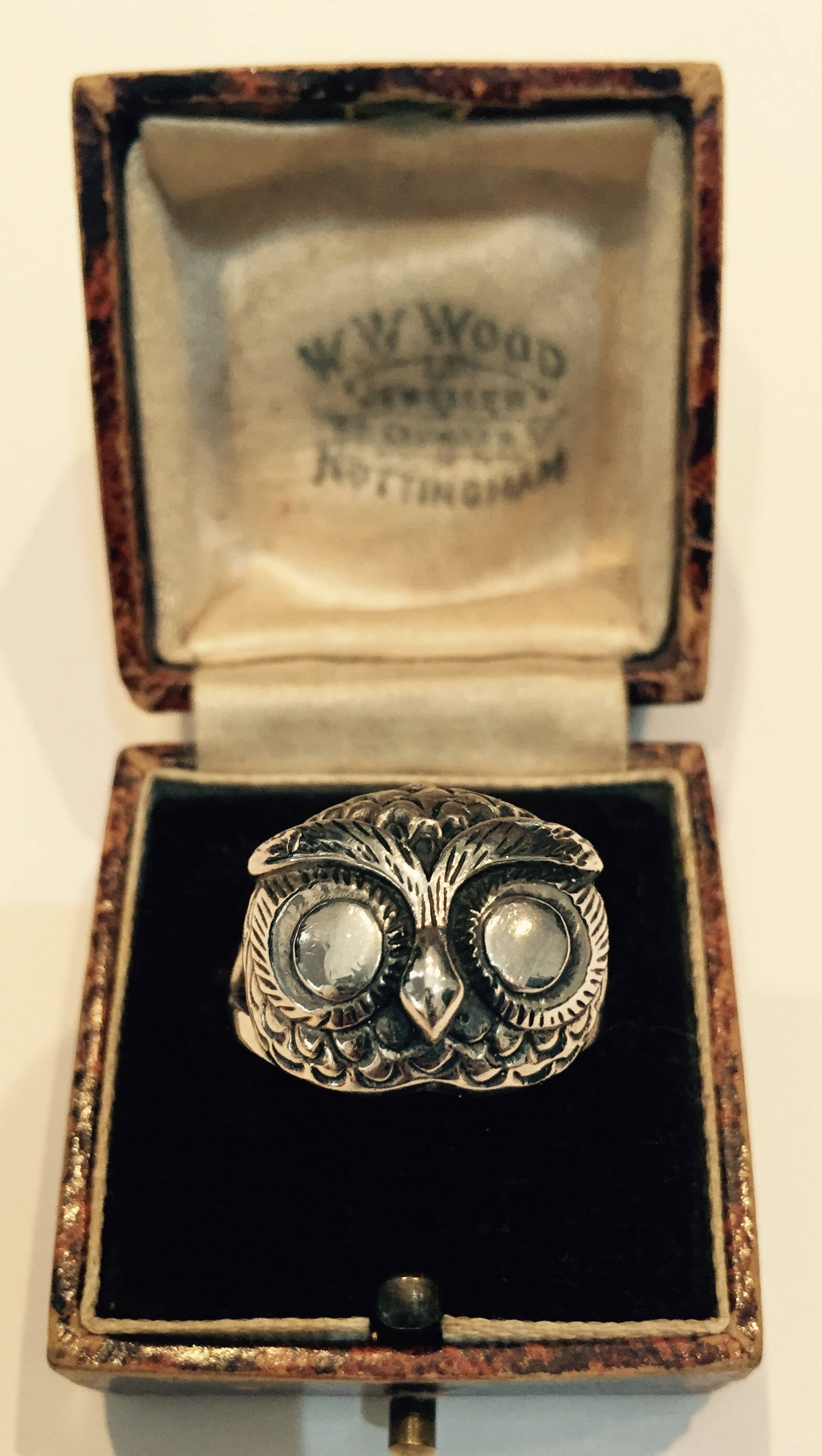 Silver Owl Ring, Vintage Silver Owl ring, Owl Jewellery, Owl design ...