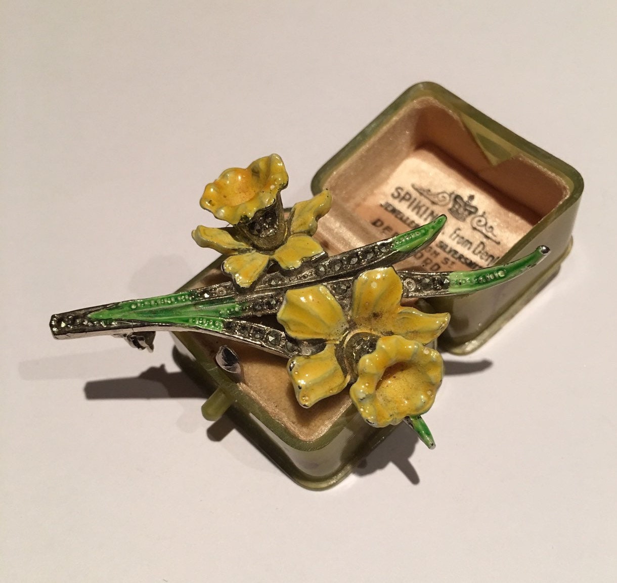 Vintage Flower Brooch, Vintage Daffodil Brooch, Daffodil Brooch ...