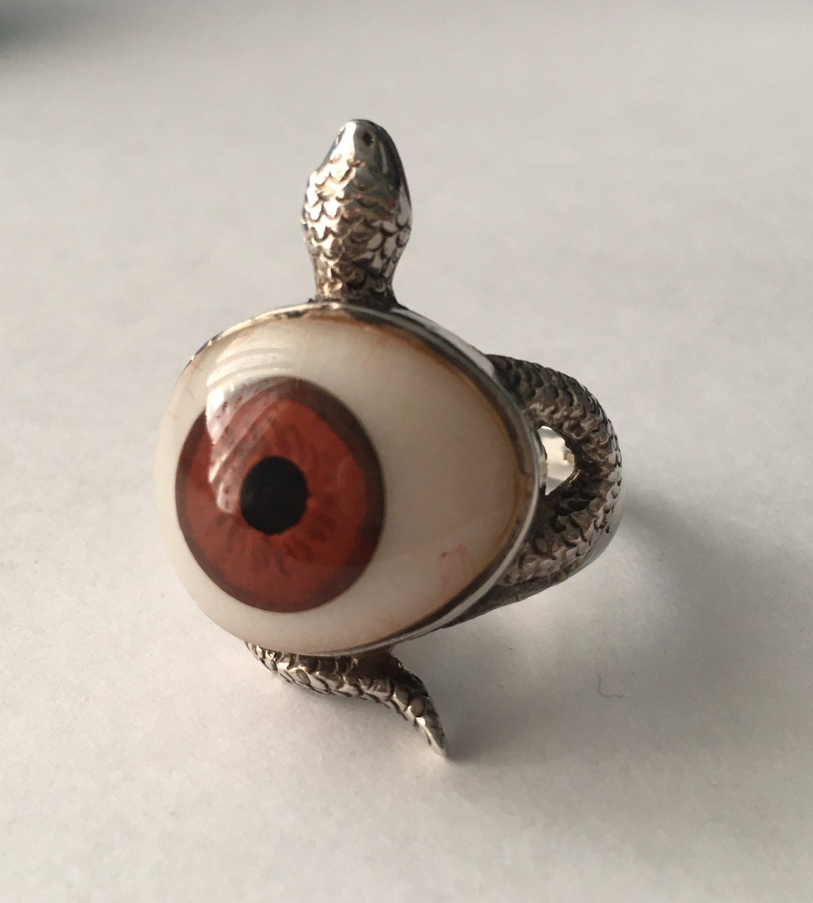 Vintage Eye Ring, Eye Ring, Vintage Snake Ring, Silver Snake Ring ...