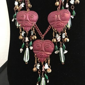 Vintage Face Necklace, Face Jewellery, Face Necklace, Divine Rare ...