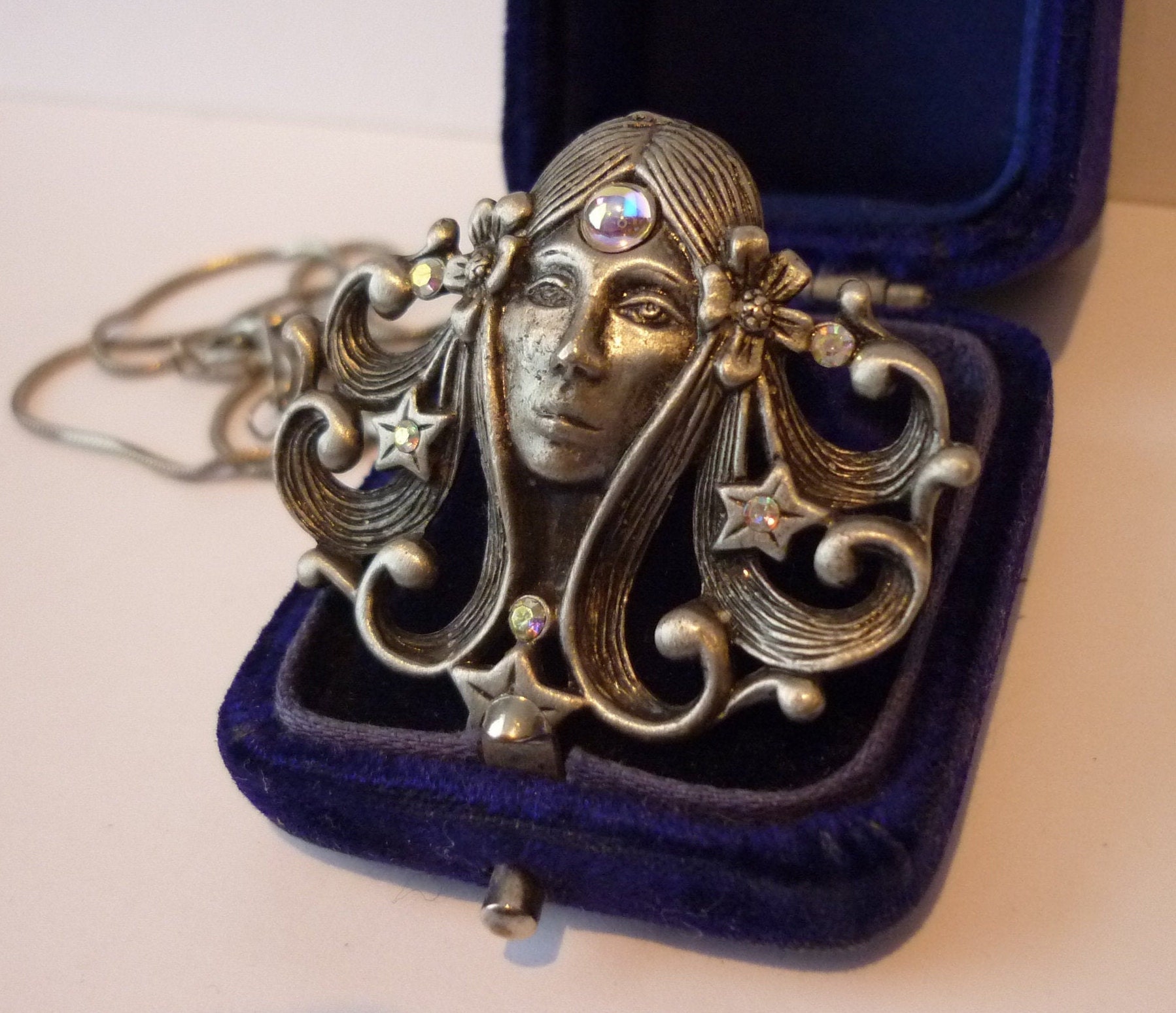 Vintage Goddess Pendant, Goddess Pendant, Magical Pendant Necklace