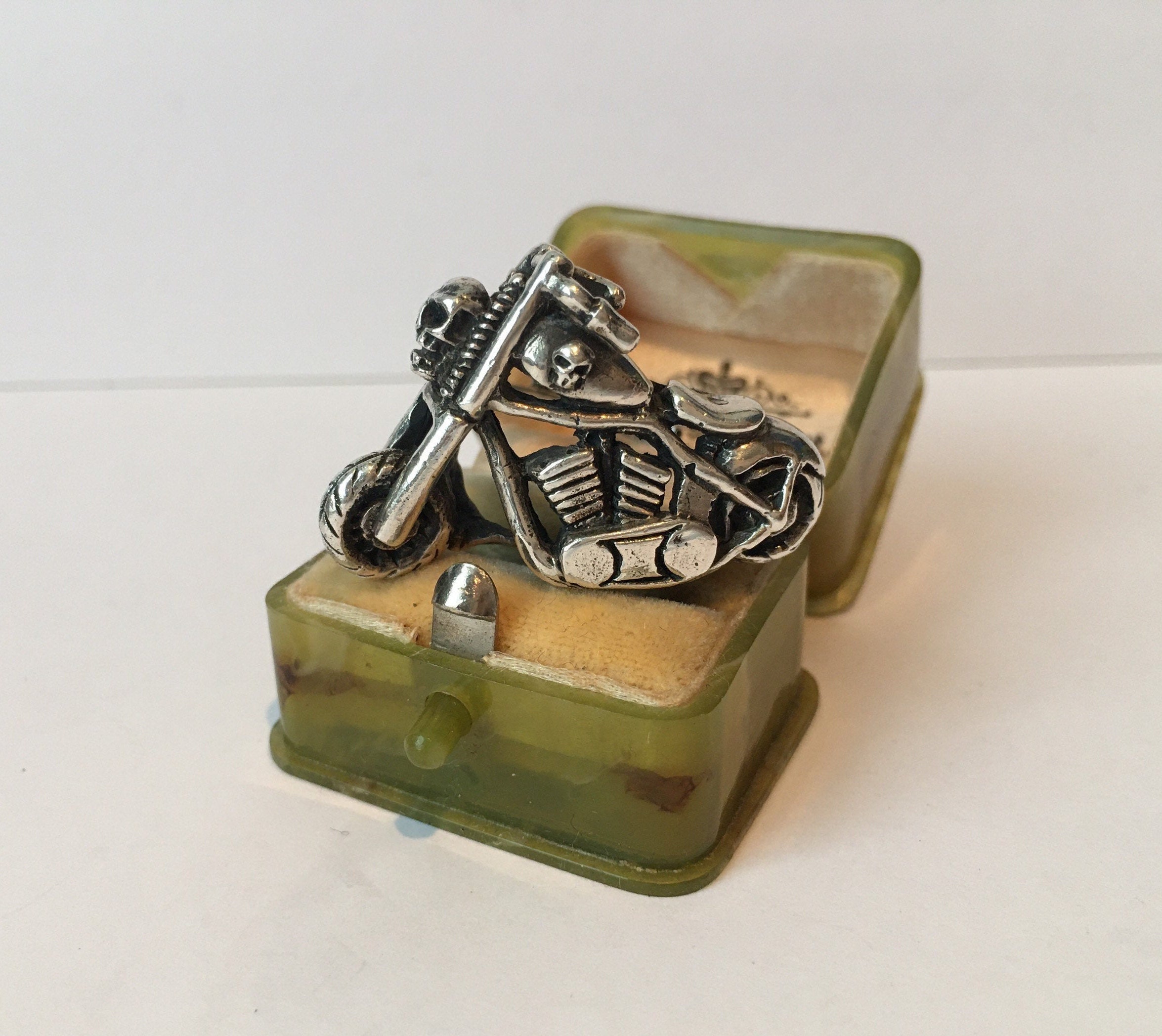 Vintage Motorbike Ring, Motorbike Jewellery, Motorbike Ring, Vintage ...