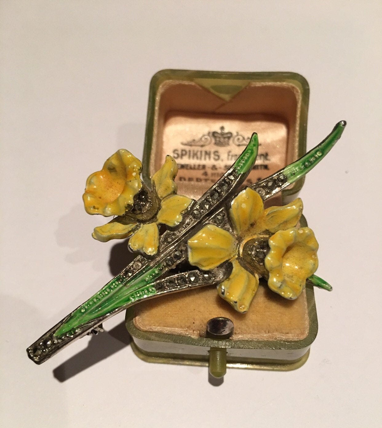 Vintage Flower Brooch, Vintage Daffodil Brooch, Daffodil Brooch ...