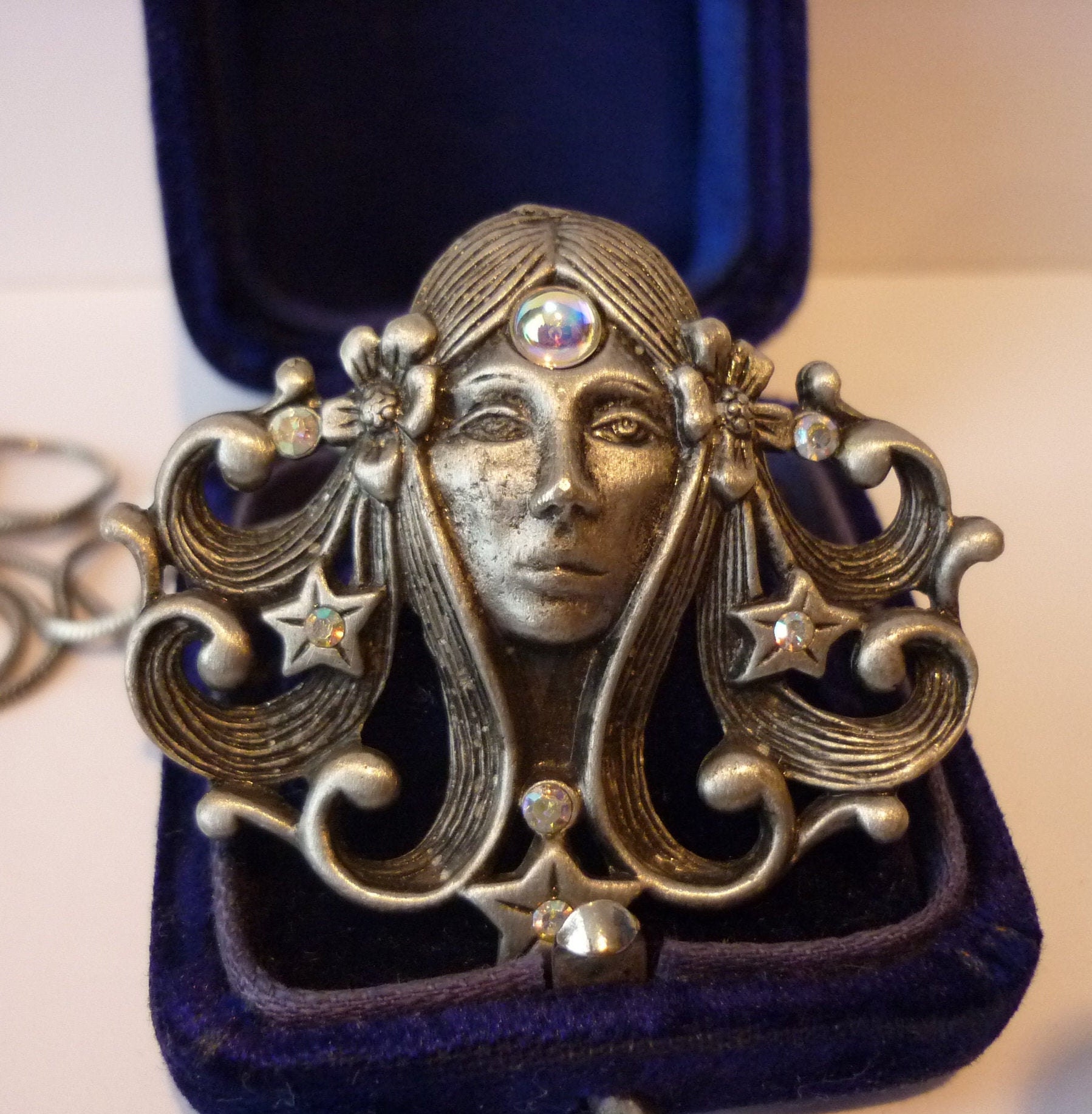 Vintage Goddess Pendant, Goddess Pendant, Magical Pendant Necklace
