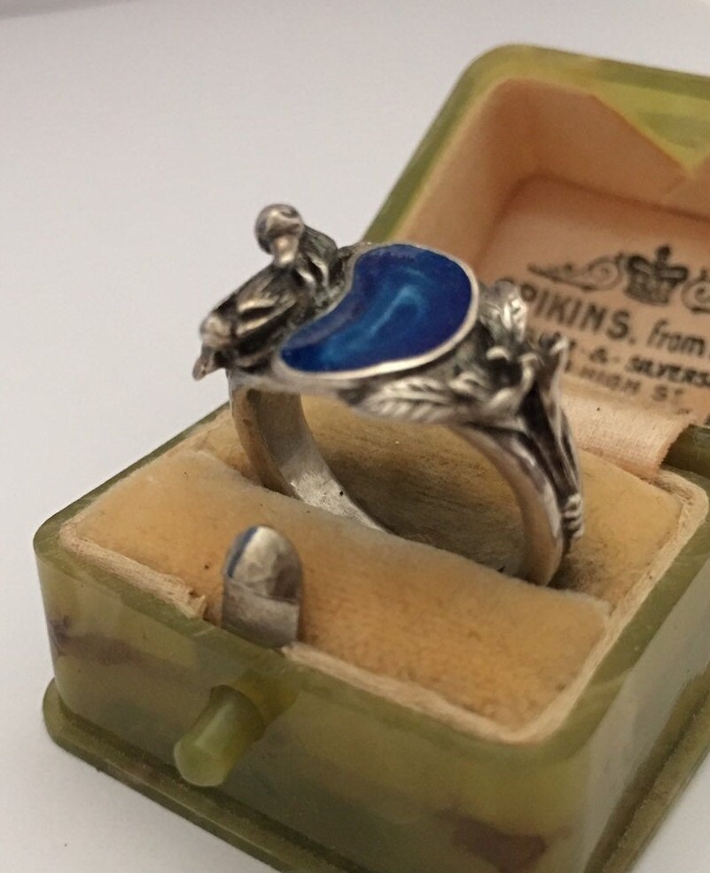 Vintage Duck Ring, Vintage Ring, Duck Jewellery, Duck on the Pond Ring ...