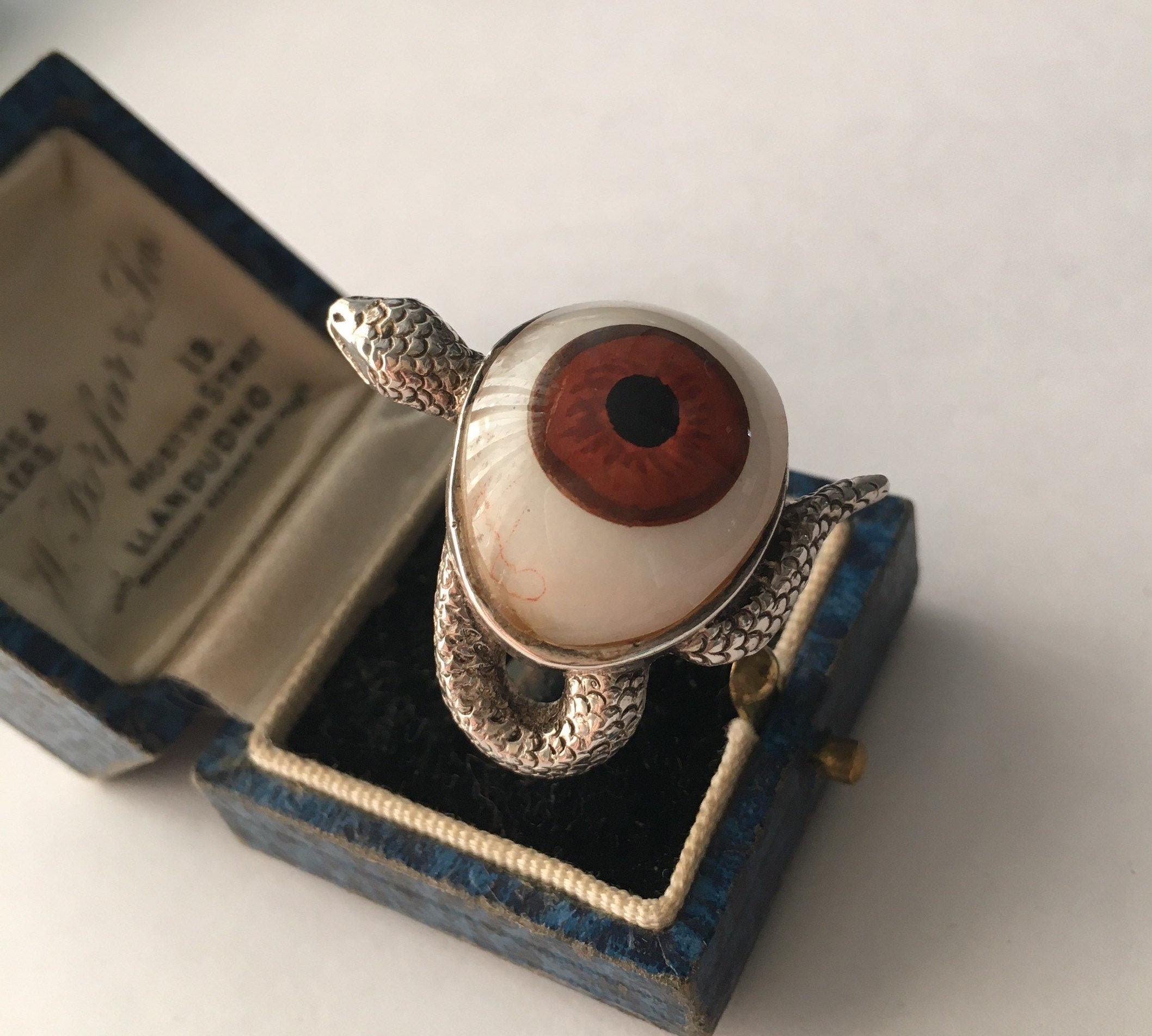 Vintage Eye Ring, Eye Ring, Vintage Snake Ring, Silver Snake Ring ...