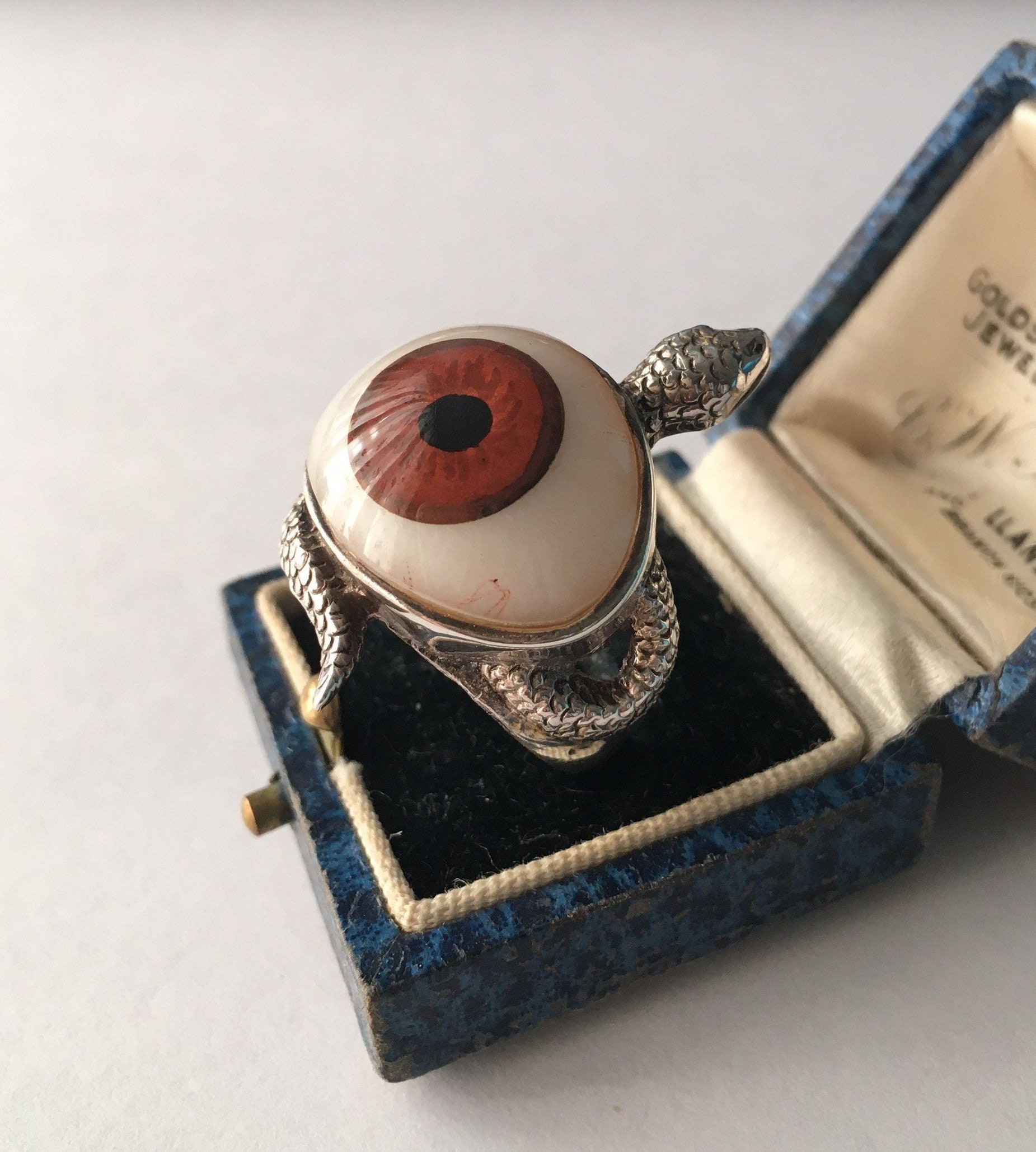 Vintage Eye Ring, Eye Ring, Vintage Snake Ring, Silver Snake Ring ...