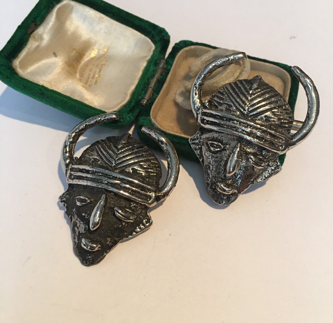 Vintage Face Earrings, Vintage Face Design Earrings, Face Earrings ...