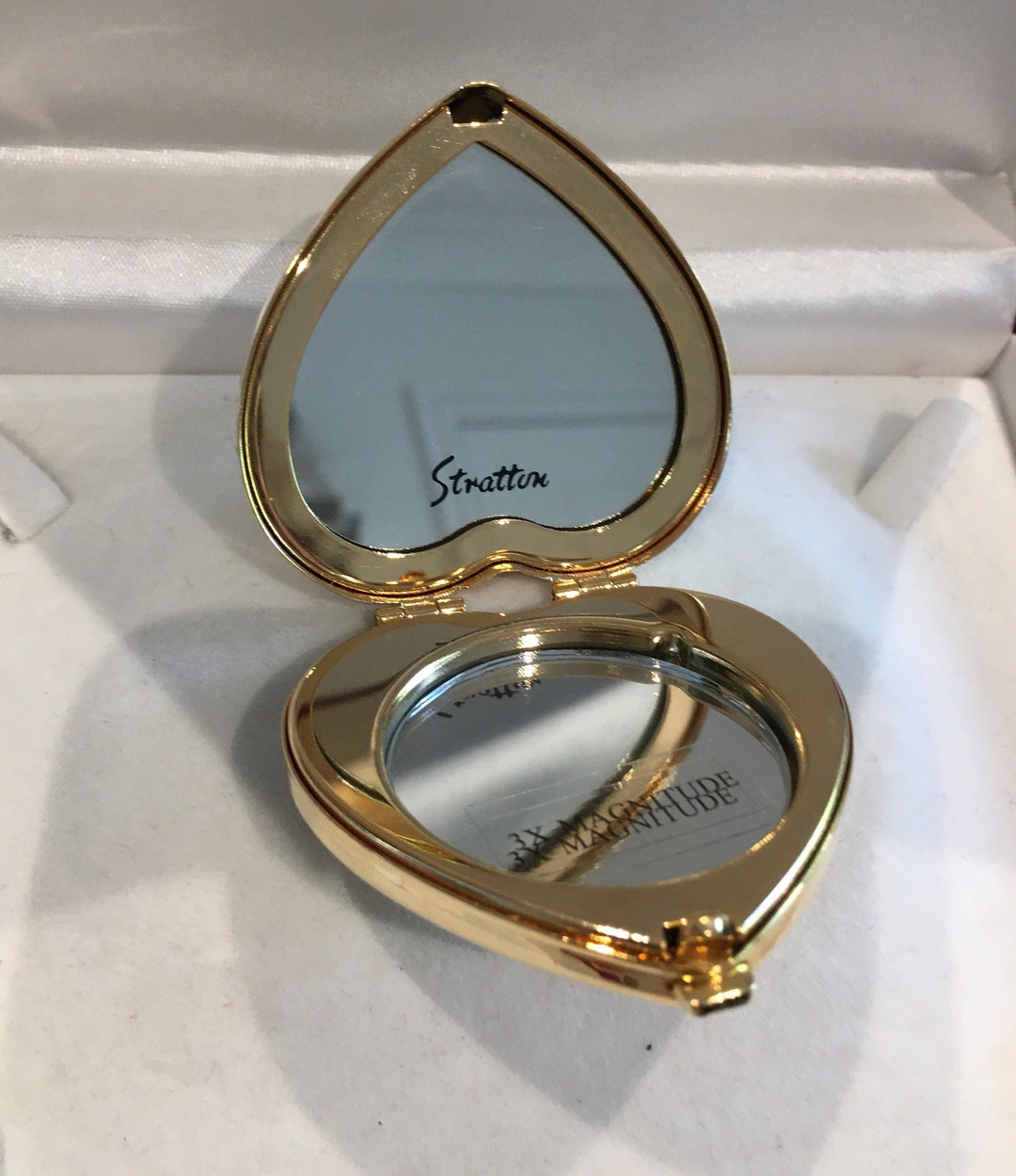 Vintage Compact, Heart Compact, Gold Compact, Rare Compact, Vintage ...