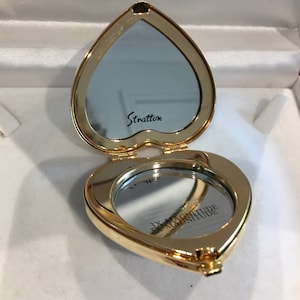 Vintage Compact, Heart Compact, Gold Compact, Rare Compact, Vintage ...