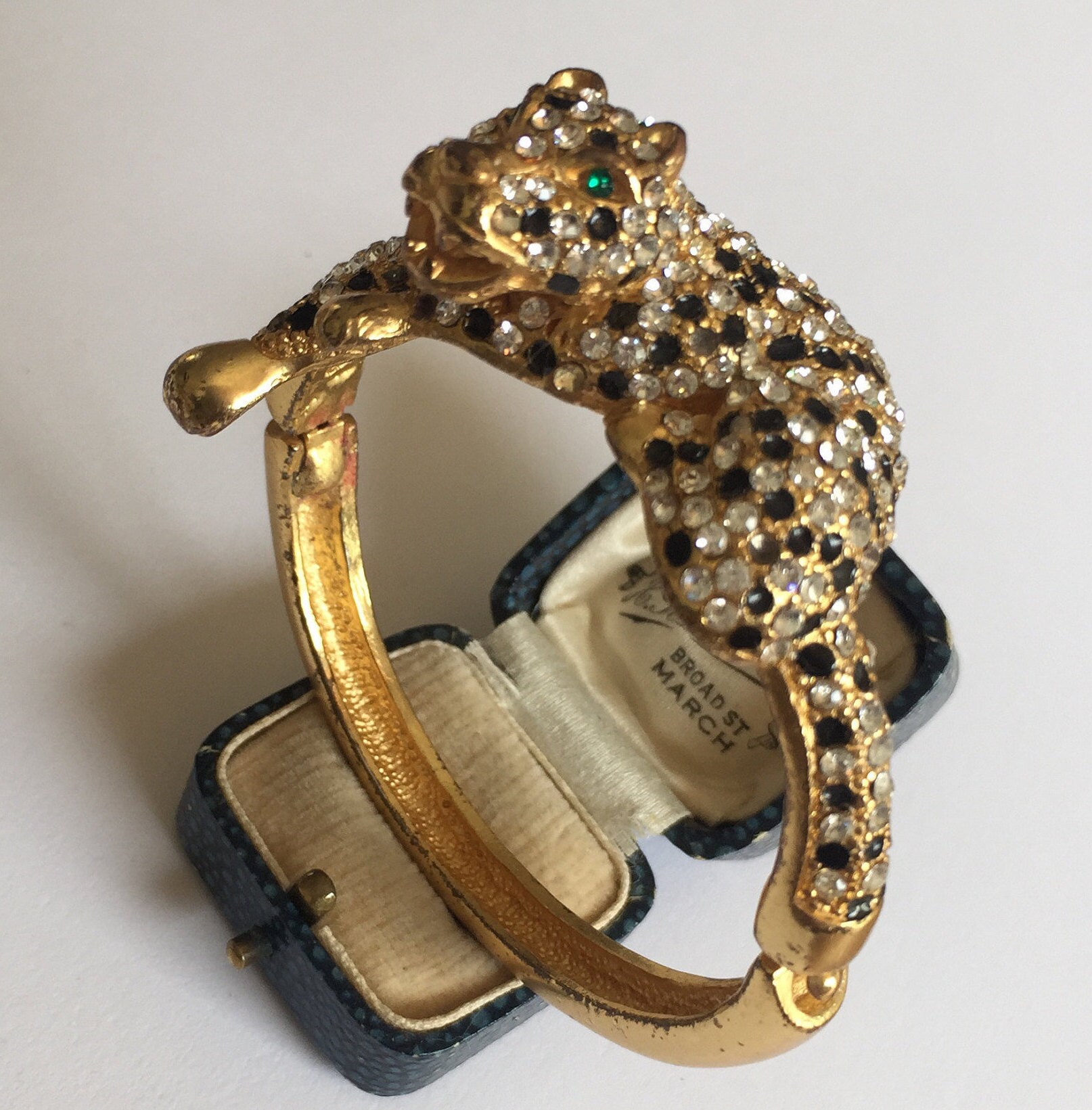 RESERVED Vintage Panther Bracelet, Panther Bangle, Panther Jewellery ...