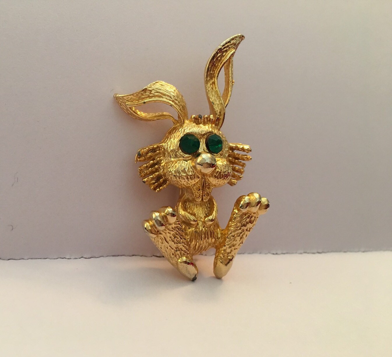 Vintage Rabbit brooch, Gold Rabbit Brooch, Easter Pin,Rabbit pin ...