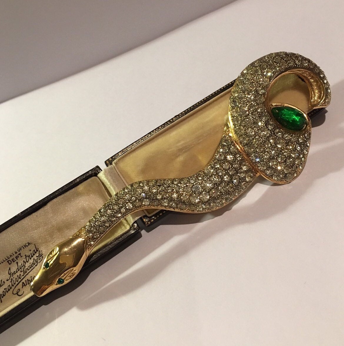 Vintage Snake Brooch, Snake Brooch, Snake Jewellery, Snake Pin, Gold ...