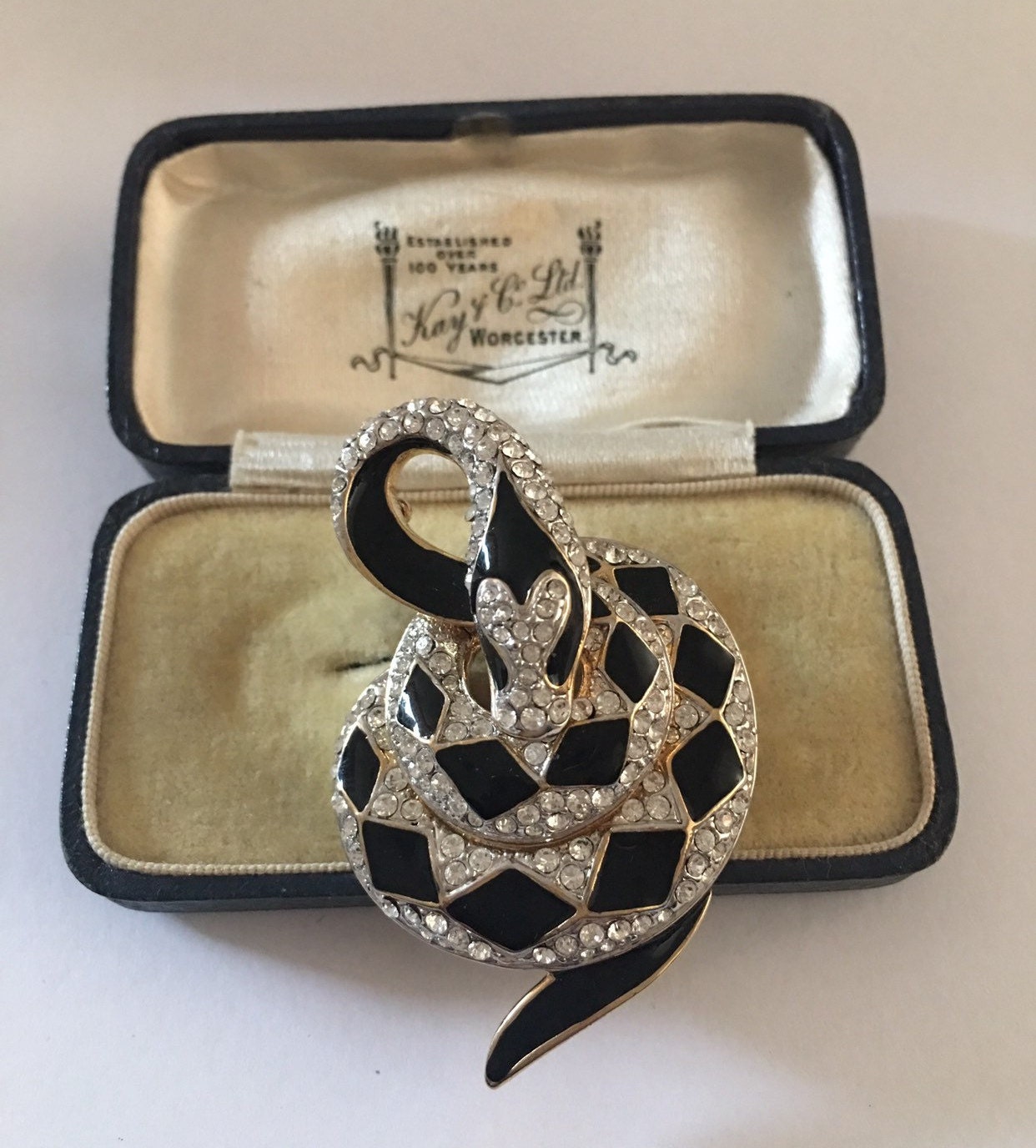 Vintage Snake Brooch, Snake Brooch, Snake jewellery, Snake Pin, Divine ...