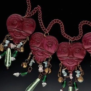 Vintage Face Necklace, Face Jewellery, Face Necklace, Divine Rare ...