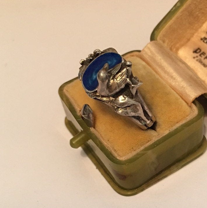 Vintage Duck Ring, Vintage Ring, Duck Jewellery, Duck on the Pond Ring ...