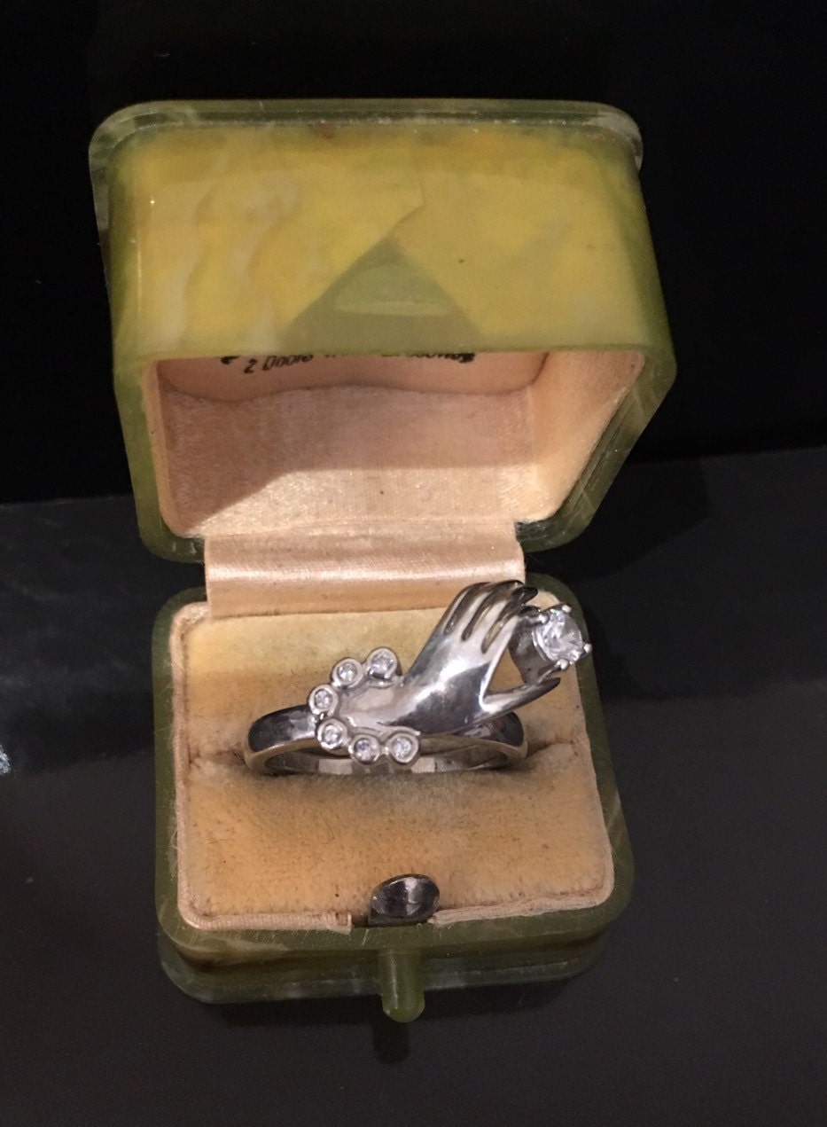 Vintage Hand Ring, Silver Hand Ring, Hand Ring, Hand Jewellery, Hand ...