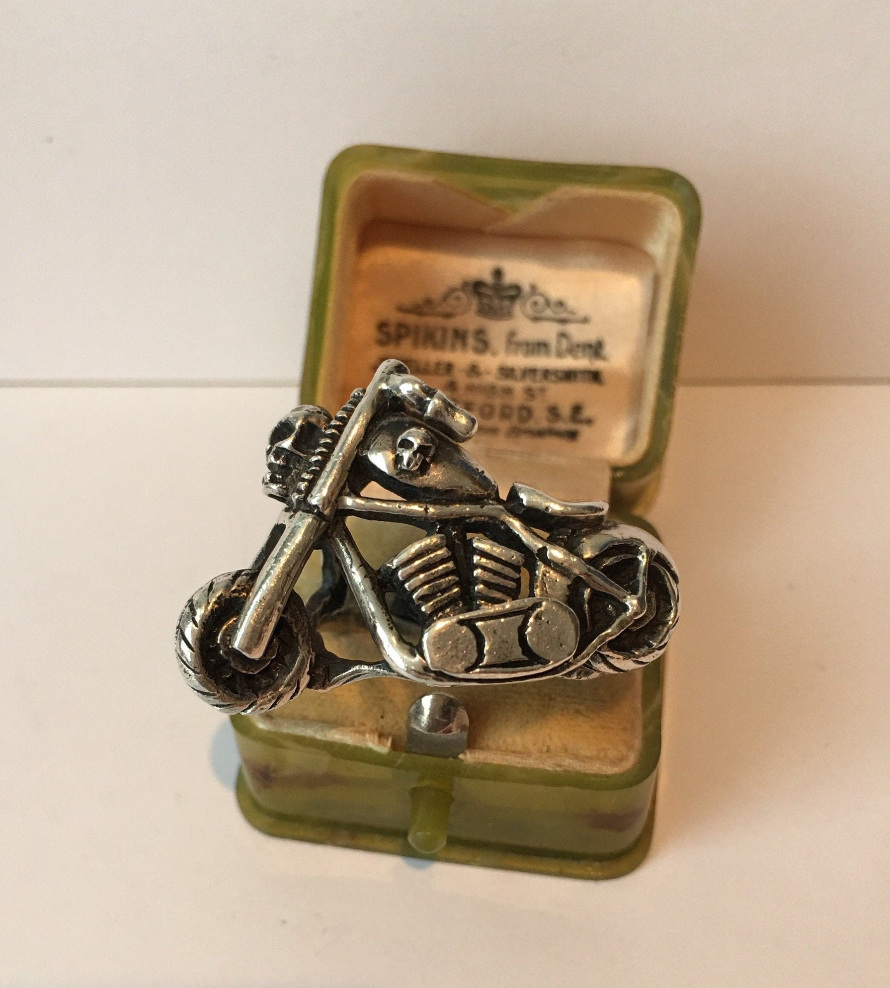 Vintage Motorbike Ring, Motorbike Jewellery, Motorbike Ring, Vintage ...