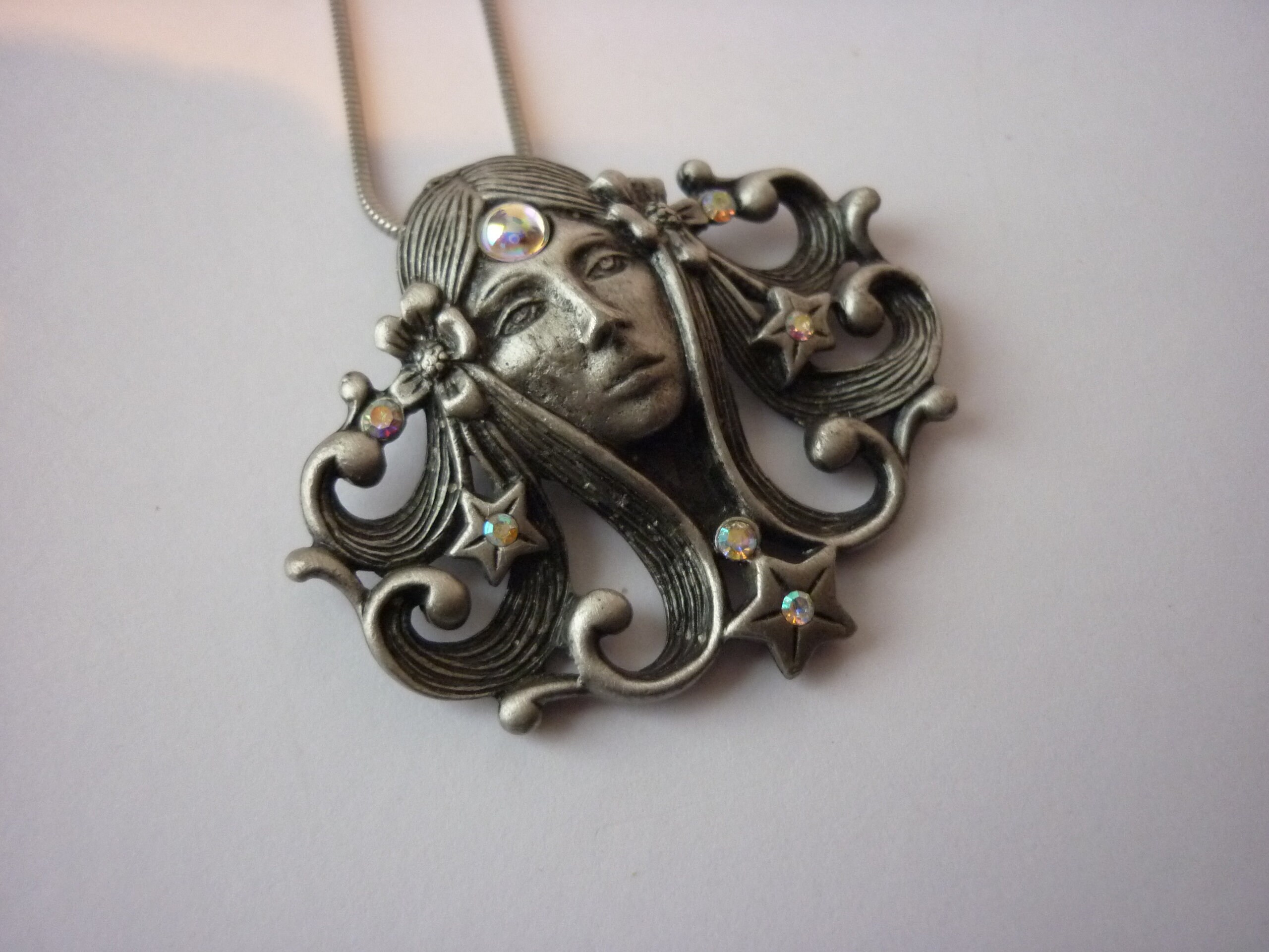 Vintage Goddess Pendant, Goddess Pendant, Magical Pendant Necklace