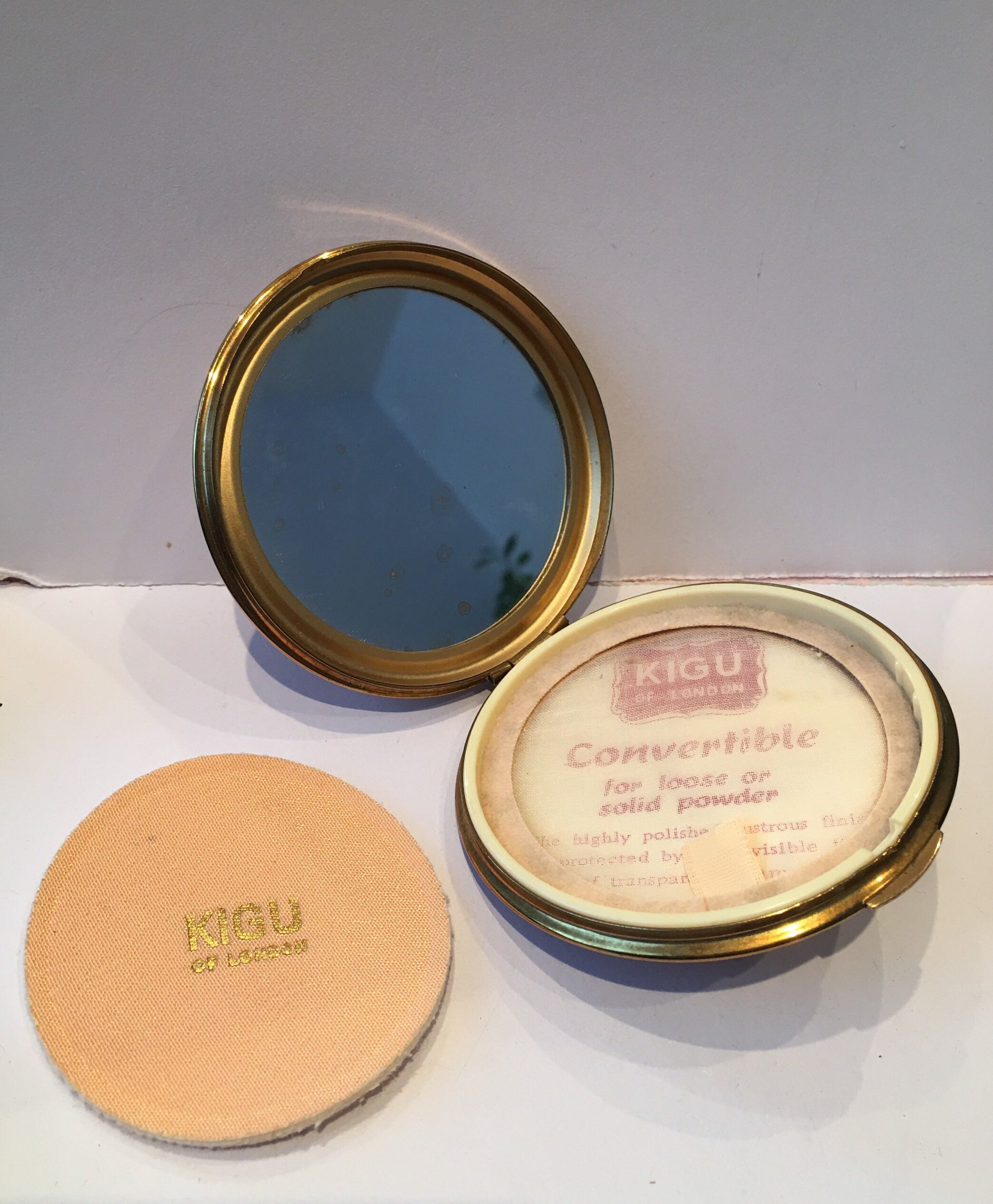 Vintage Heart Compact, Compact, Gold compact, Rare Compact, Vintage ...