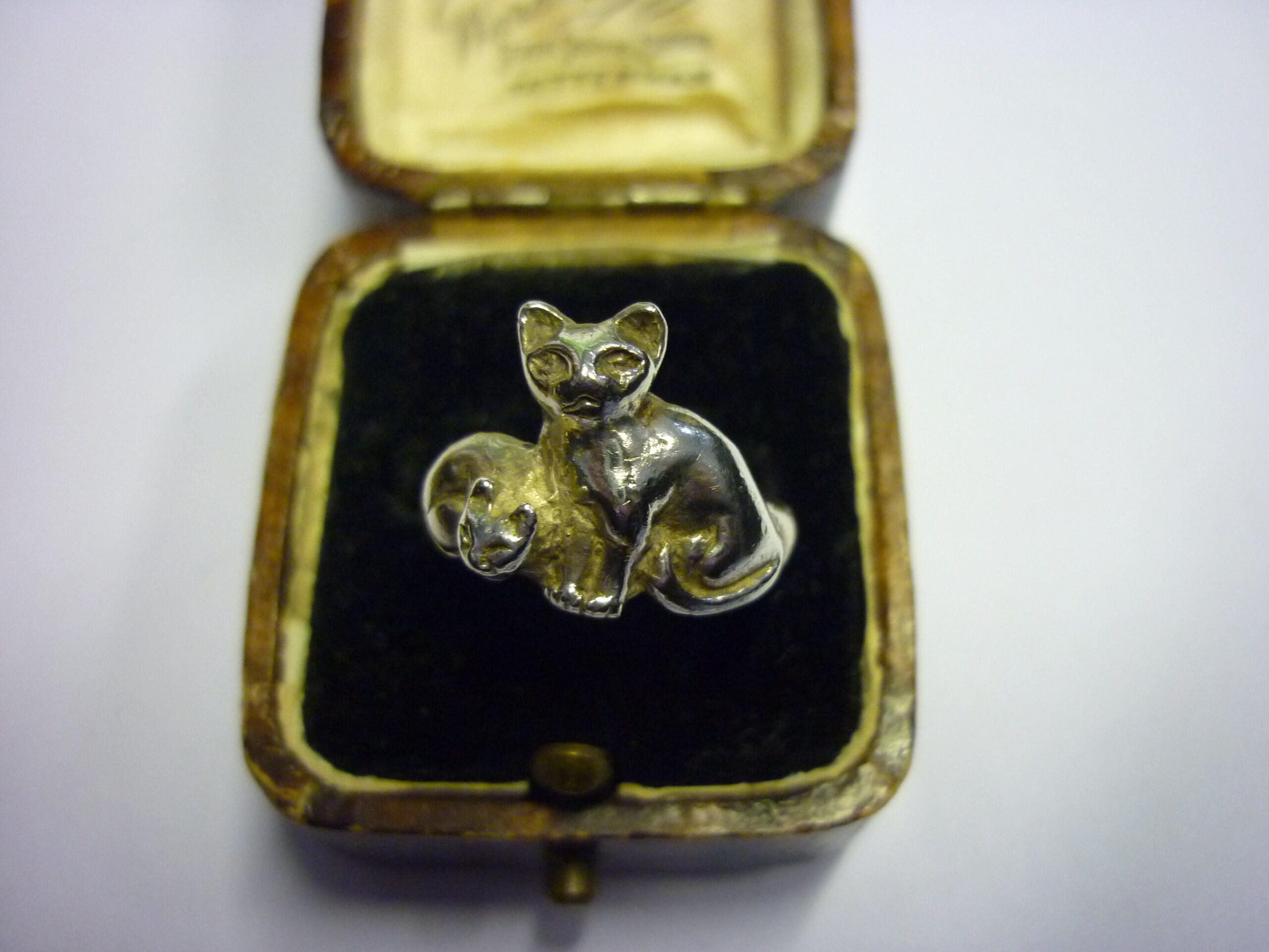 Vintage Cat Ring, Silver Cat ring, Cat Jewellery, Cat design ring ...