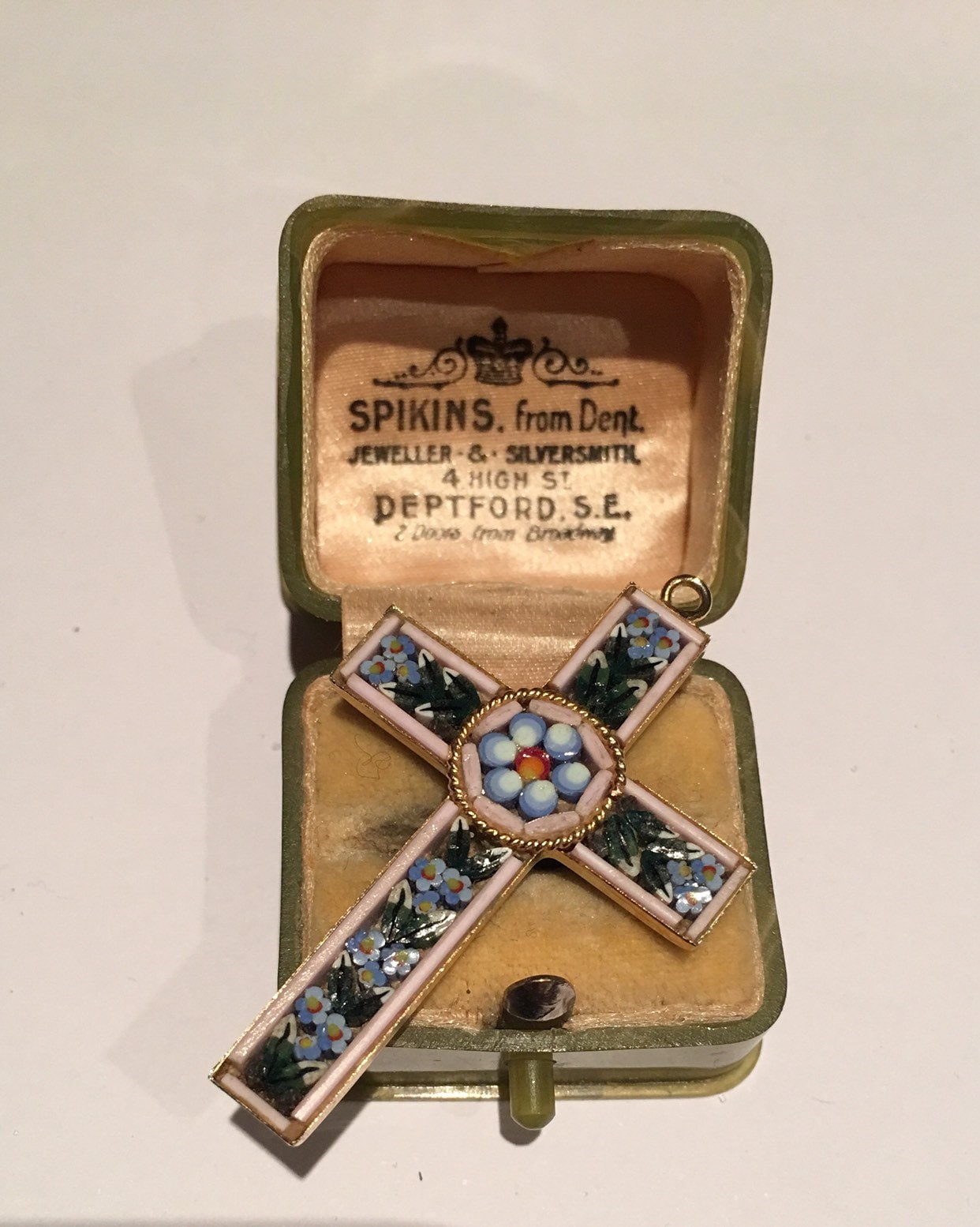 Vintage Micro Mosaic Cross, Micro mosaic jewellery, Vintage Cross ...