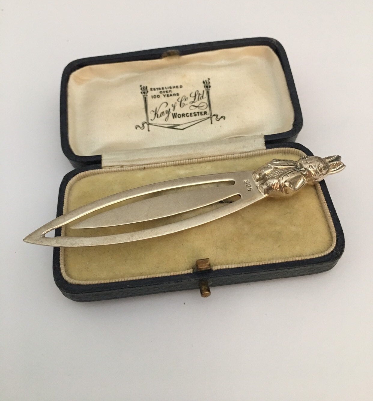 Vintage Rabbit Bookmark, Silver Bookmark, Vintage Silver Bookmarks ...