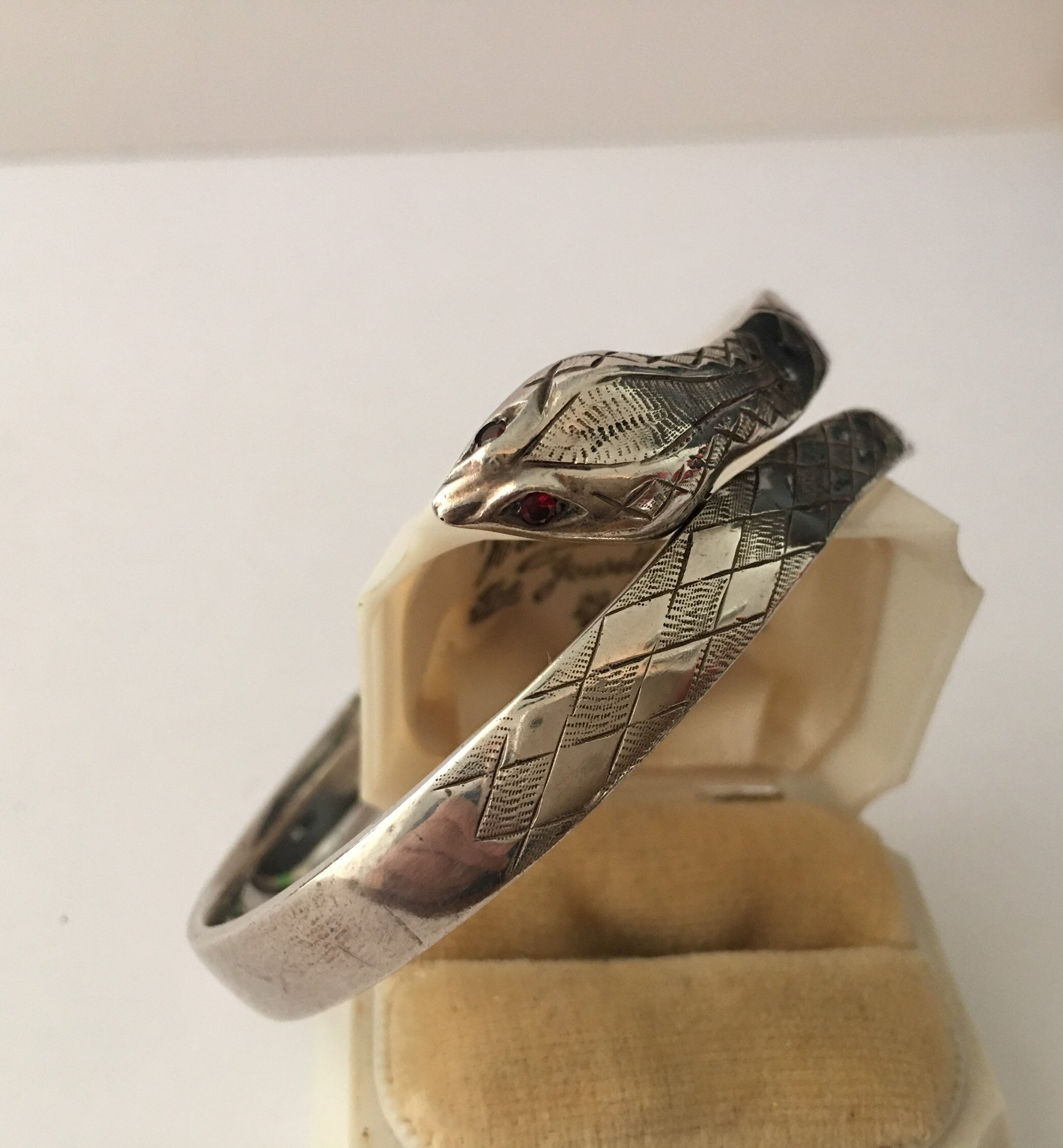 Vintage Snake Bracelet, Snake Bangle, Sterling Silver Snake, Snake ...