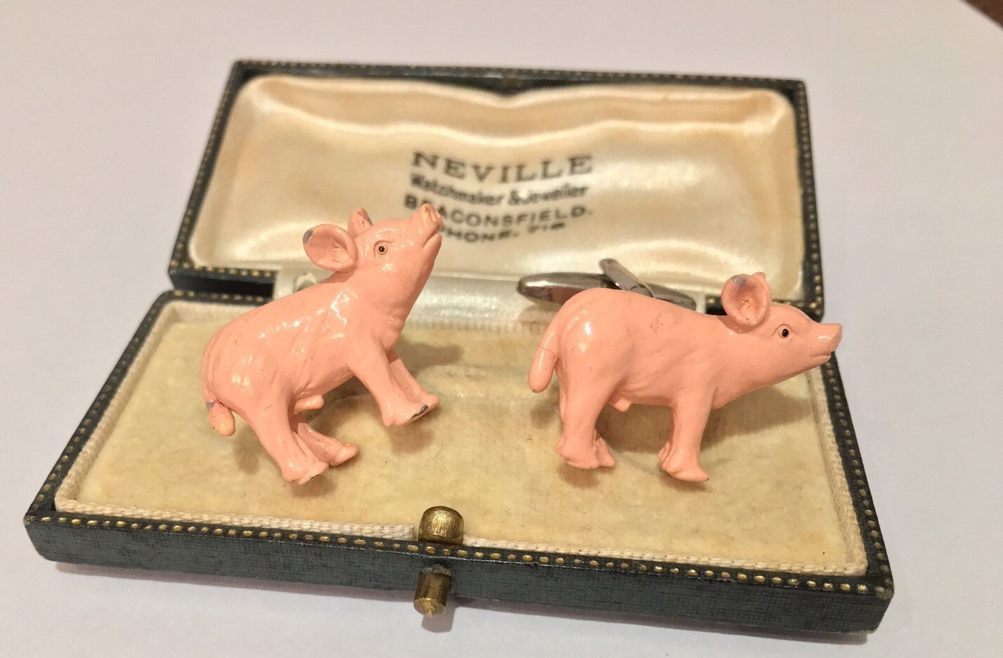 Vintage Pig Cufflinks, Vintage Pig cufflinks, Pig Jewellery, Pig, Pig ...