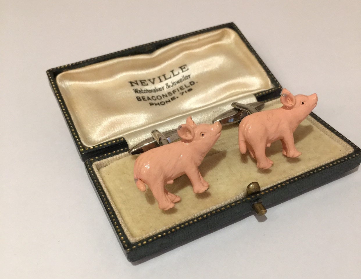 Vintage Pig Cufflinks, Vintage Pig cufflinks, Pig Jewellery, Pig, Pig ...