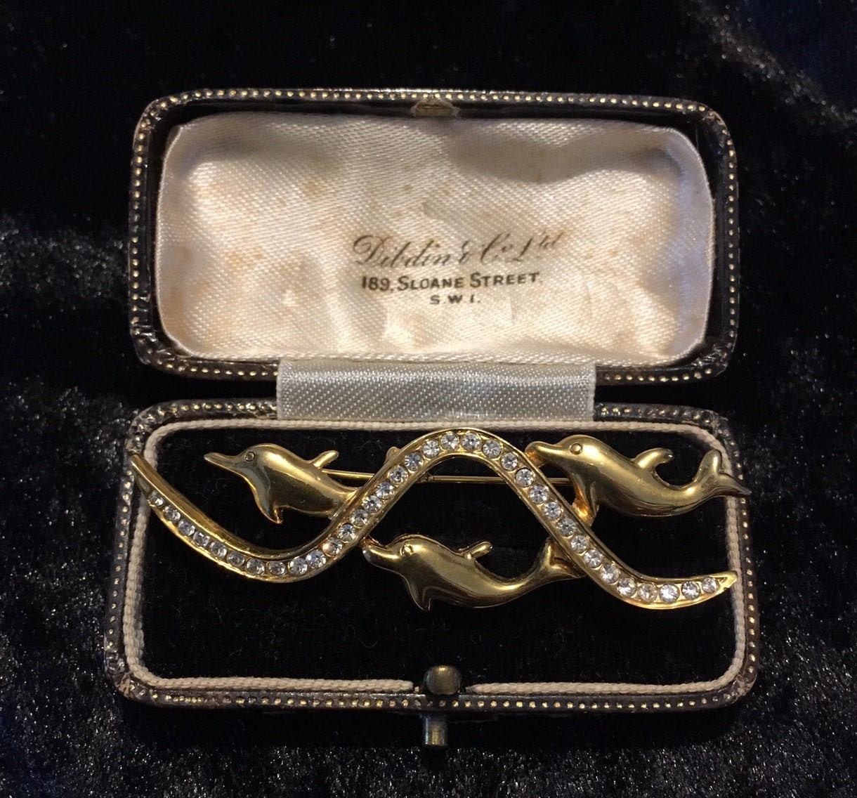 Vintage Dolphin Brooch, Gold Dolphin Pin, Dolphin Jewellery, Dolphin ...