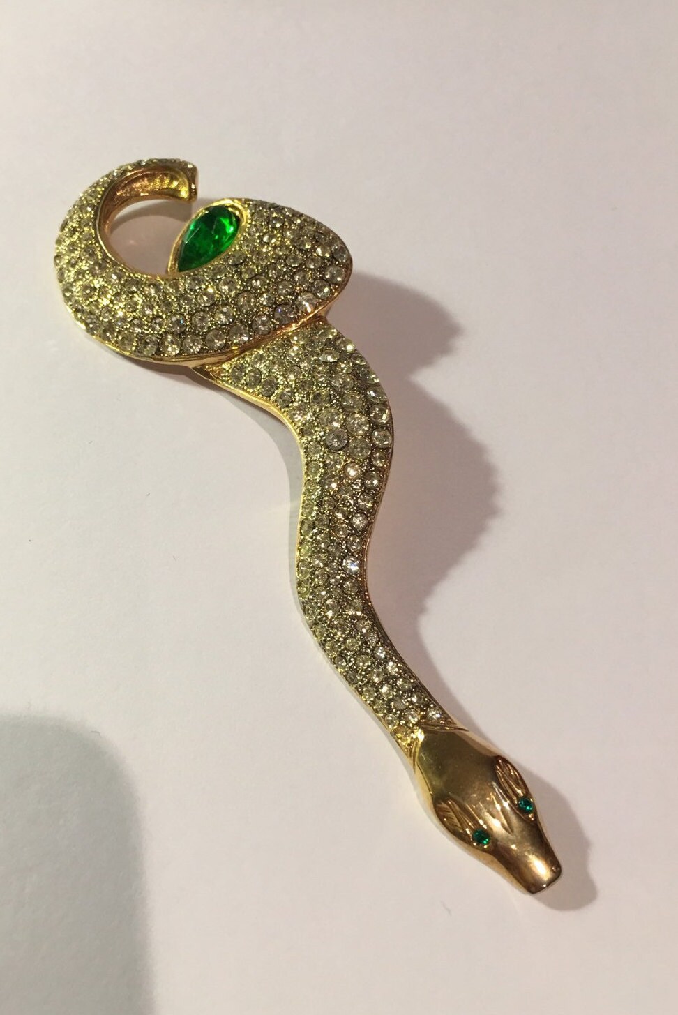 Vintage Snake Brooch, Snake Brooch, Snake Jewellery, Snake Pin, Gold ...