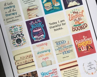 Book quote stickers | Etsy