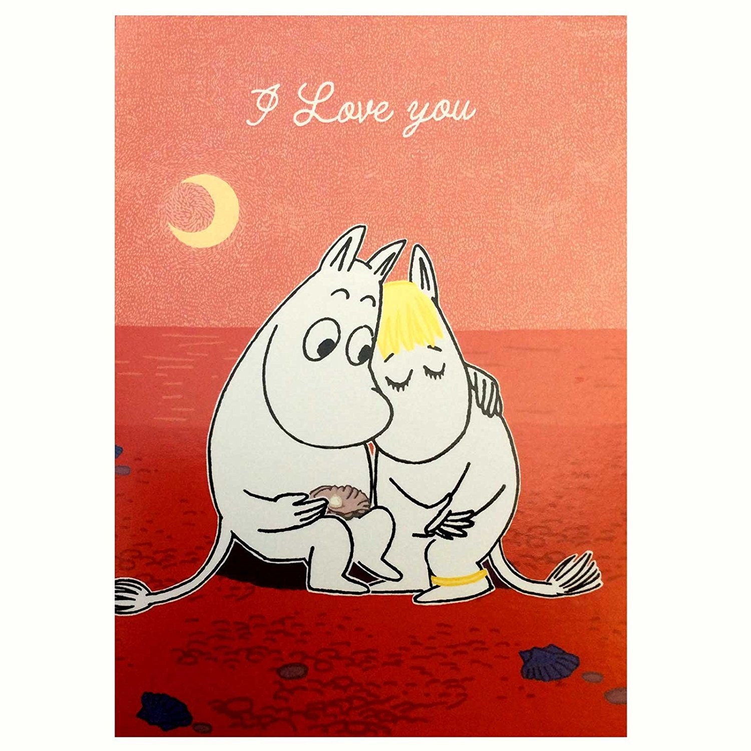 Moomin Maiden and Troll Cuddles Blank Birthday All Occasion Card Blank ...