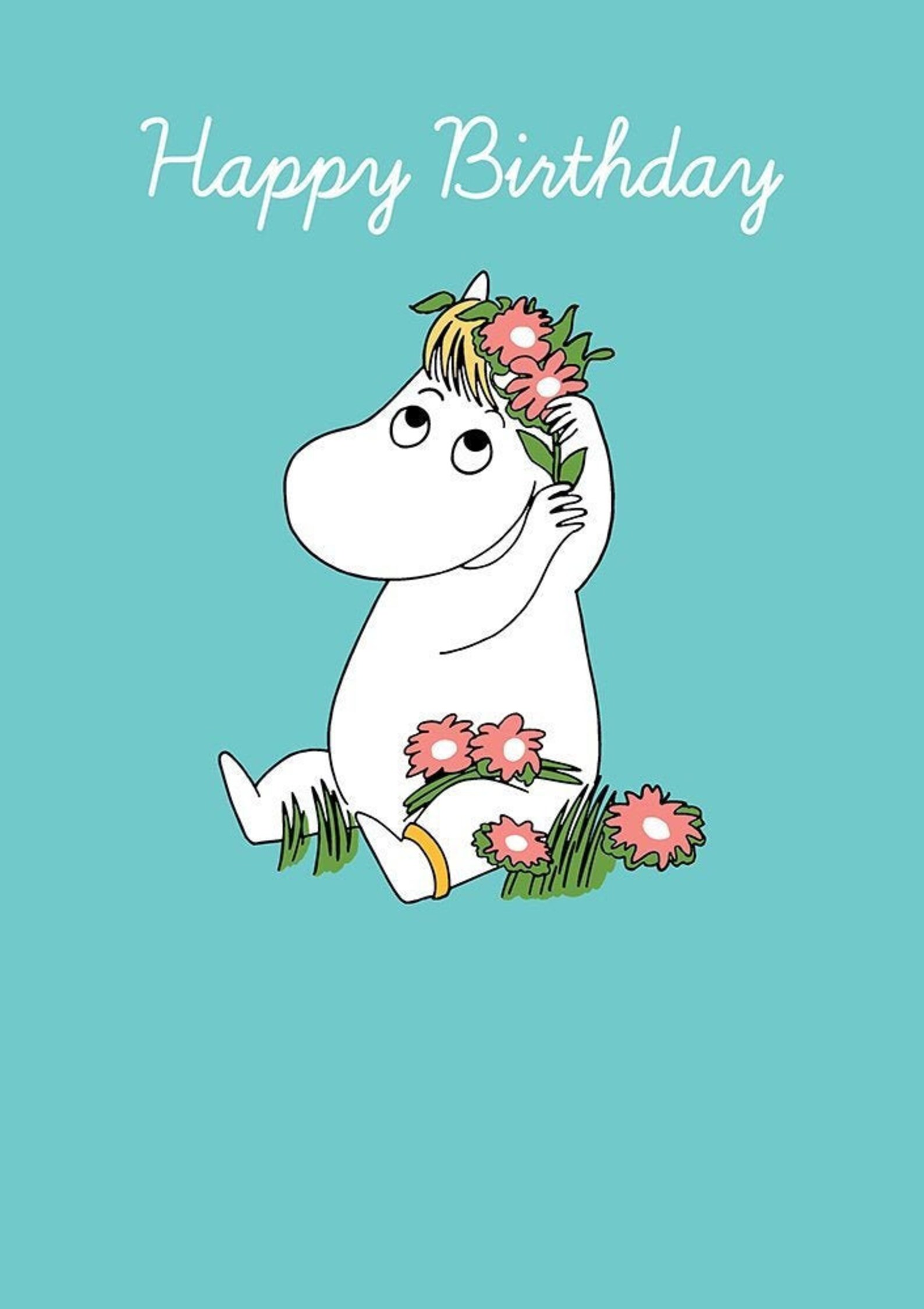 Moomin - Snork Maiden With Flowers - Blank Birthday Card - Etsy