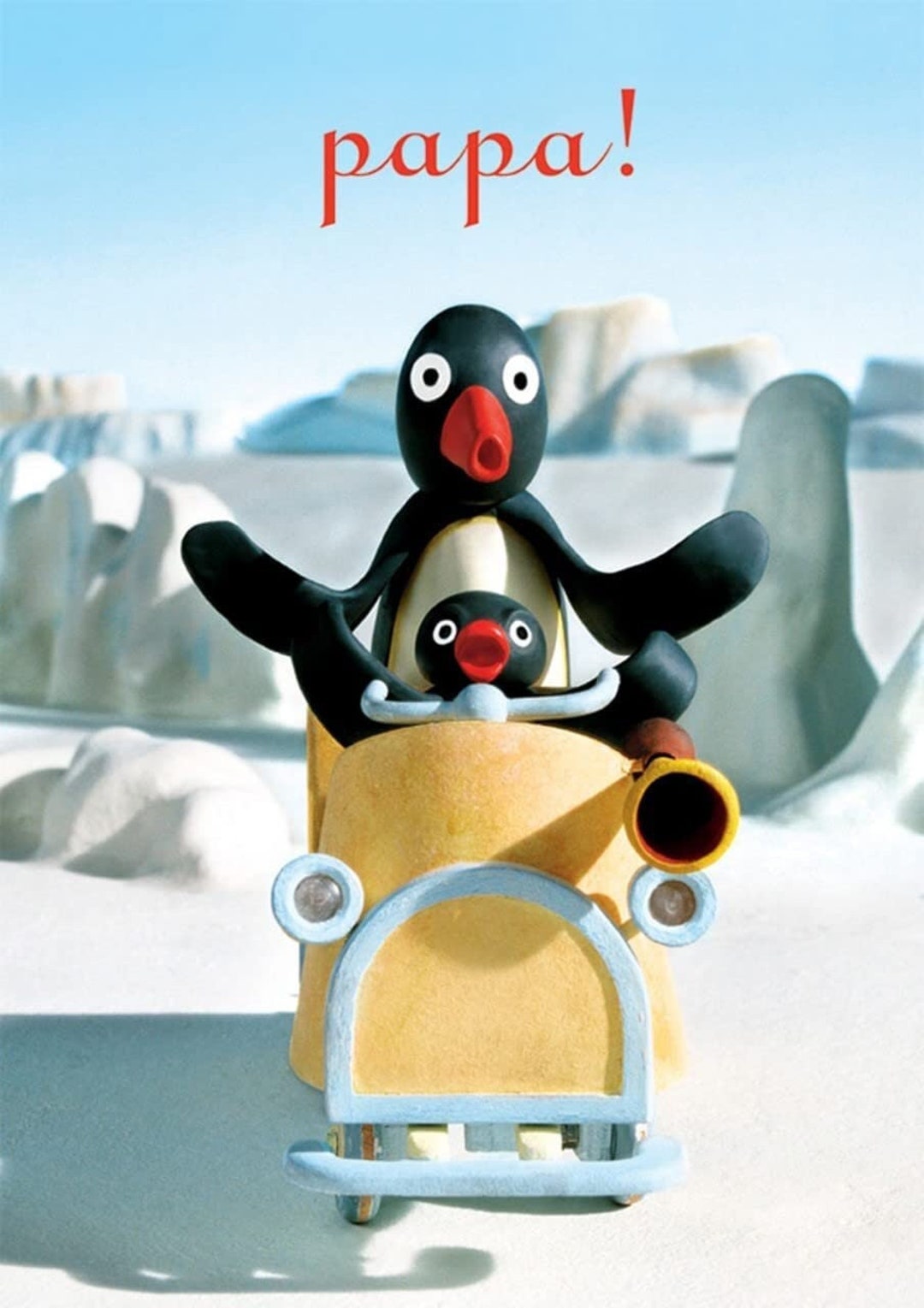 Pingu Papa Blank Father's Day / Birthday Card - Etsy UK