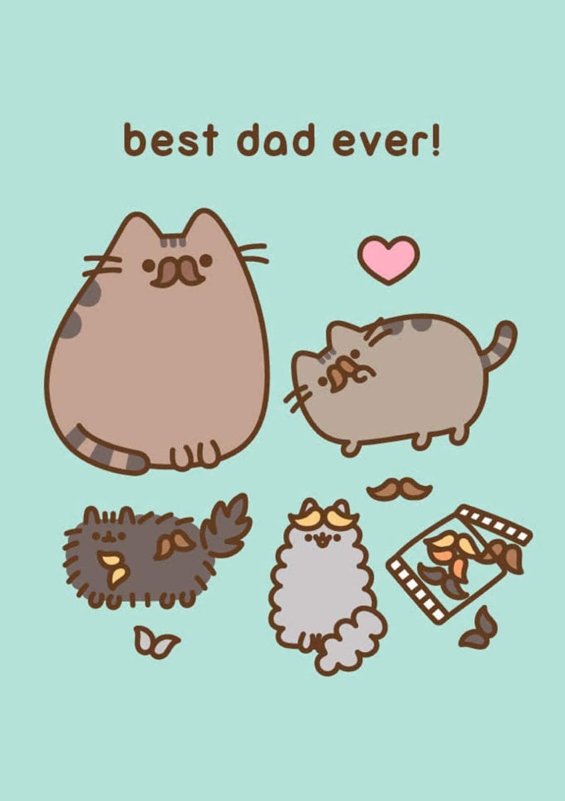 Pusheen - Best Dad Ever! - Father's Day / Blank Birthday / All Occasion ...
