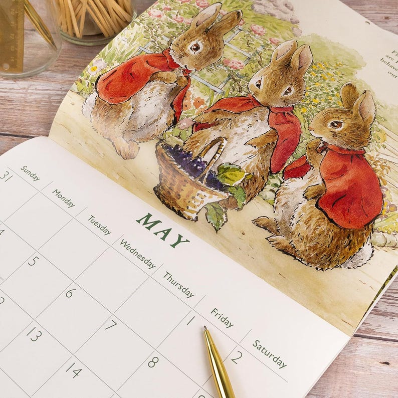 Peter Rabbit - 2026 Wall Calendar - Etsy
