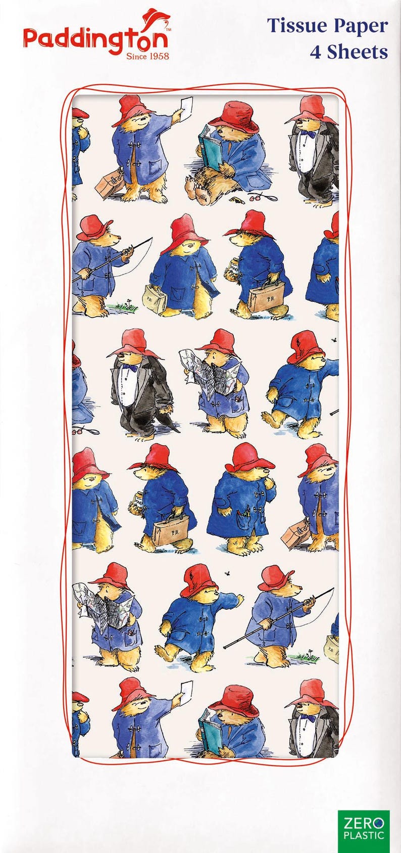 Paddington Bear - Pack of 4 Sheets of Tissue Paper - Etsy