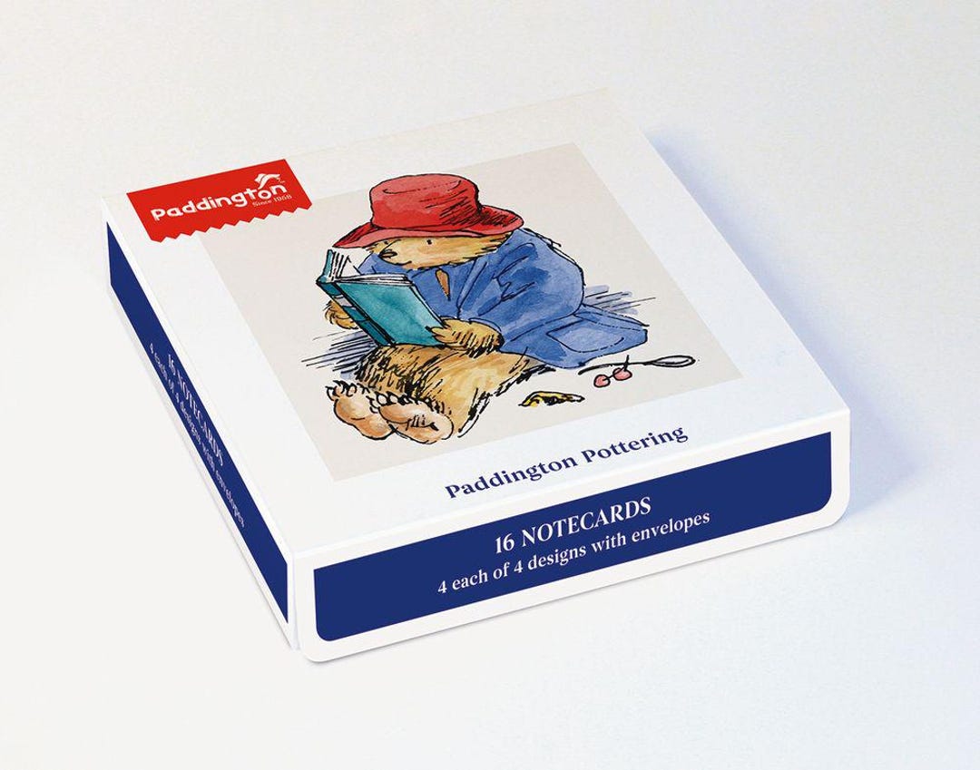 Paddington Bear Note/ Birthday Cards - Box of 16 Blank Cards, 4 Designs ...