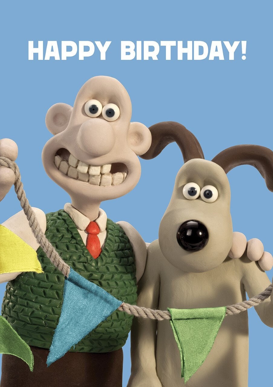 Wallace & Gromit - Blank Birthday + Father's Day Card - Etsy